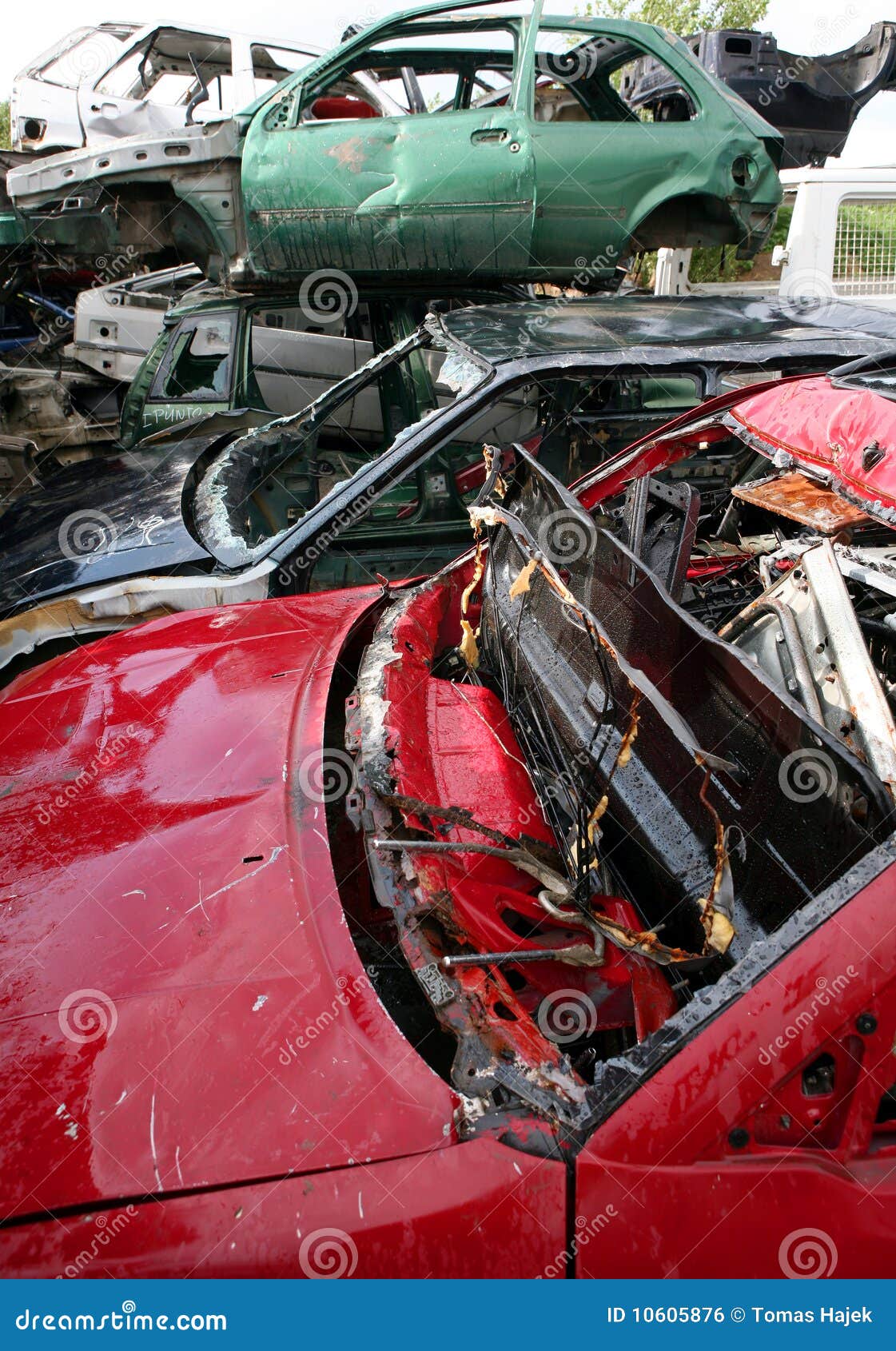 Car cementary stock photo. Image of dumped, pollution - 10605876