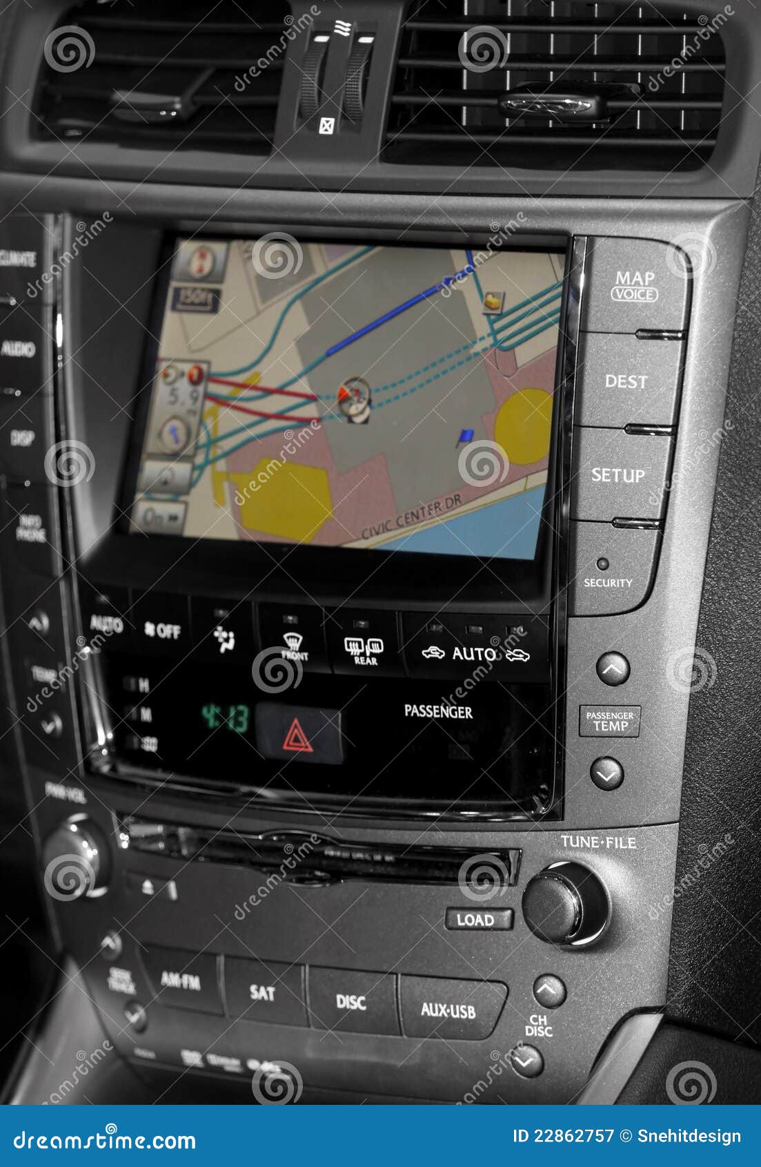 Car centerstack stock image. Image of nissan, shifter - 22862757