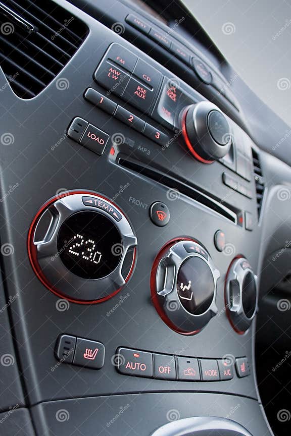 Car central panel editorial stock image. Image of radio - 5441339