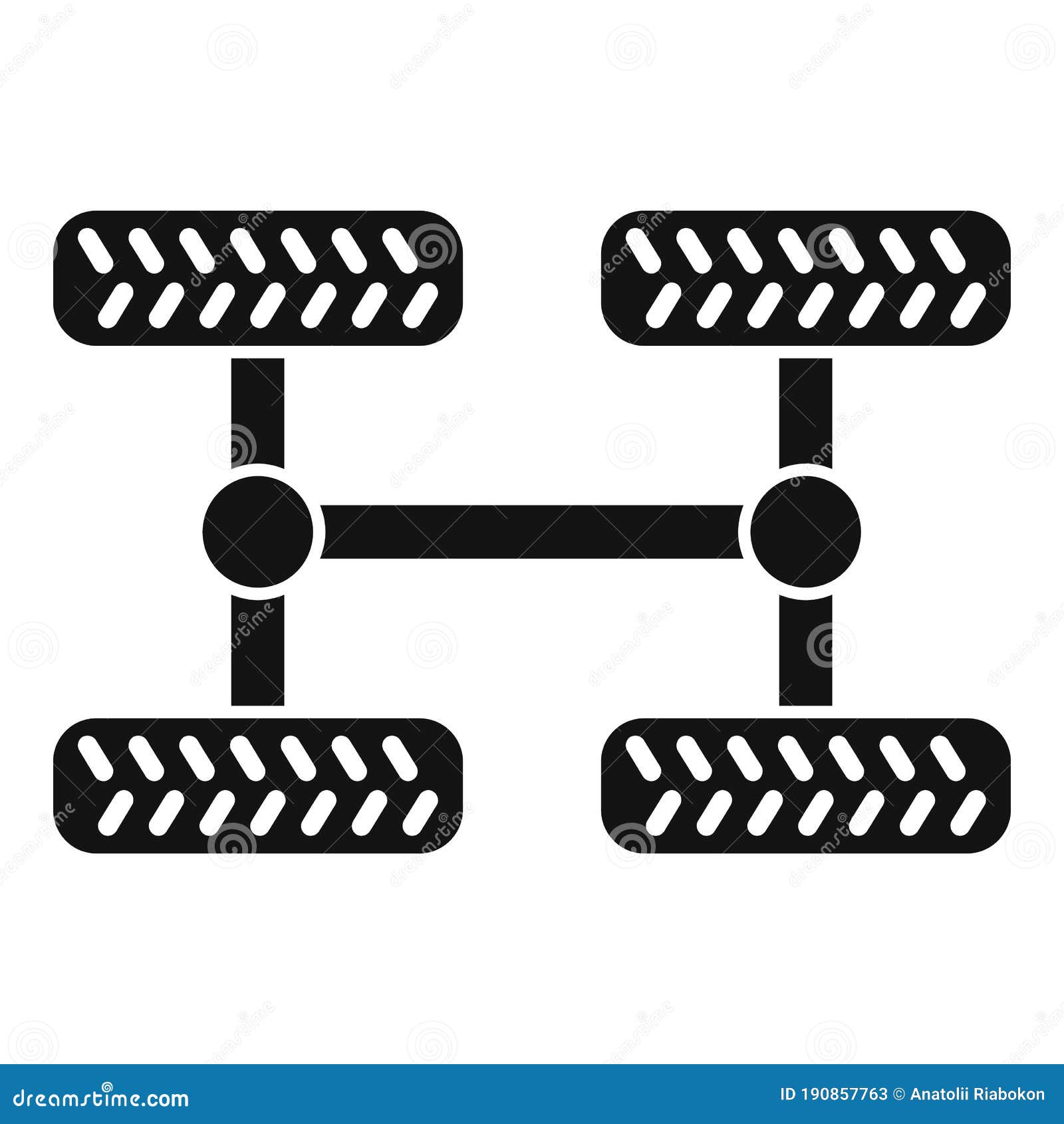 Car Chassis Icon, Simple Style Stock Vector - Illustration of computer ...