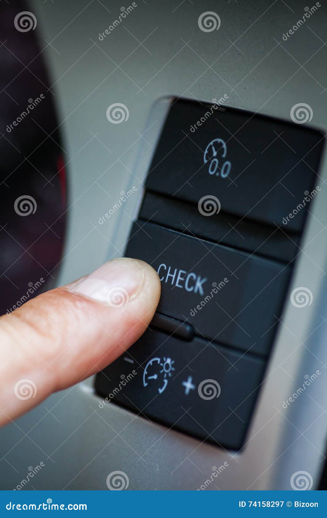 Car check button stock image. Image of transportation - 74158297