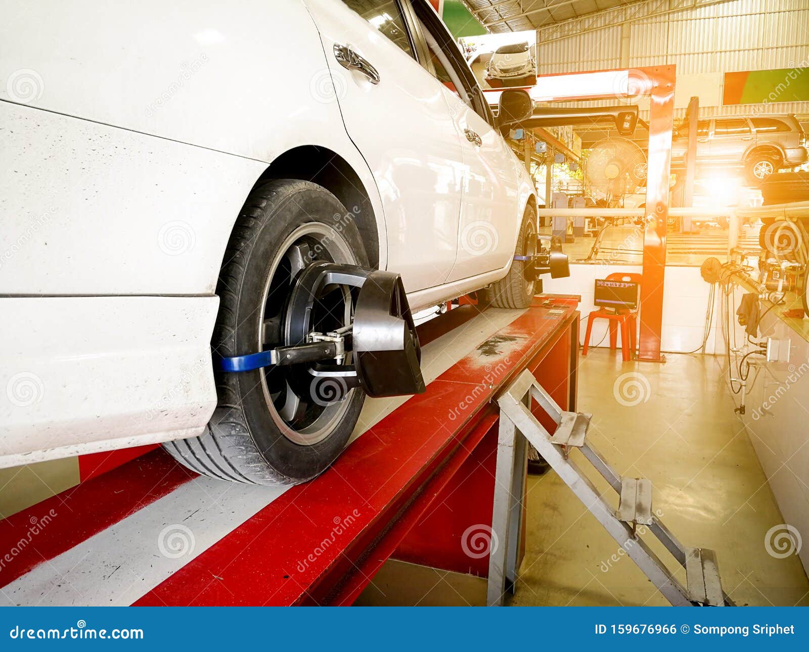The Car Checks the Wheel Sensors on for Wheels Stock Photo - Image of ... The Car Checks the Wheel Sensors on for Wheels Stock Photo - Image of ...