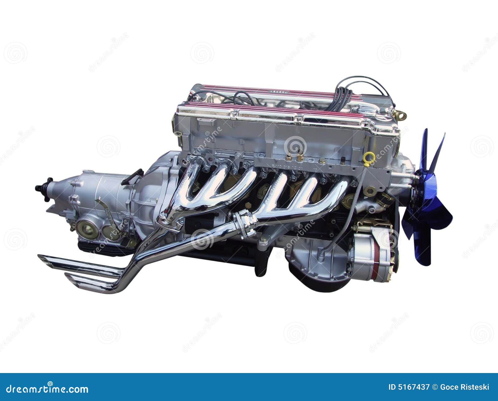 Car chrome engine isolated stock image. Image of exhauster - 5167437