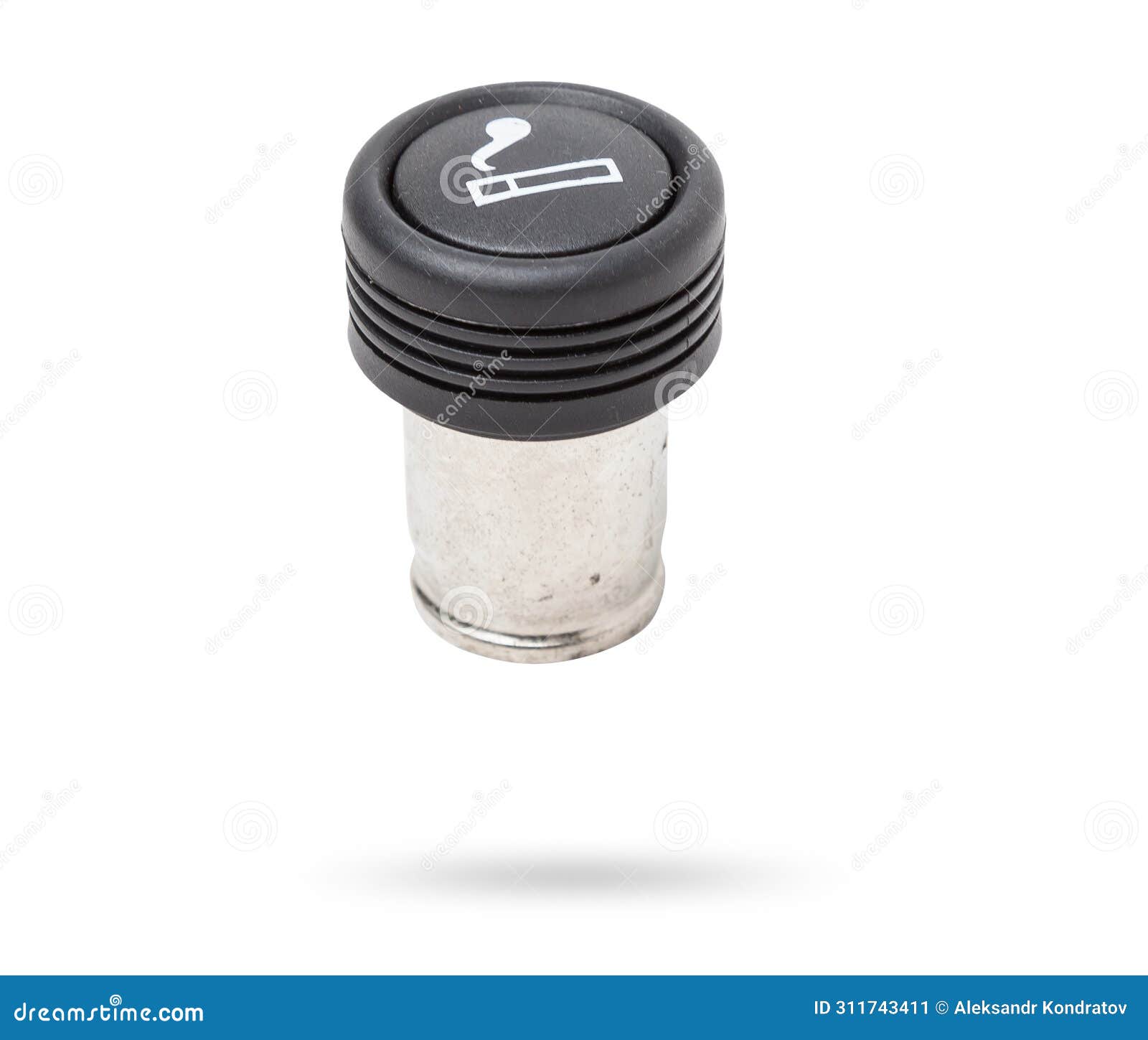 Car Cigarette Lighter on White Background Isolation Stock Image - Image ...