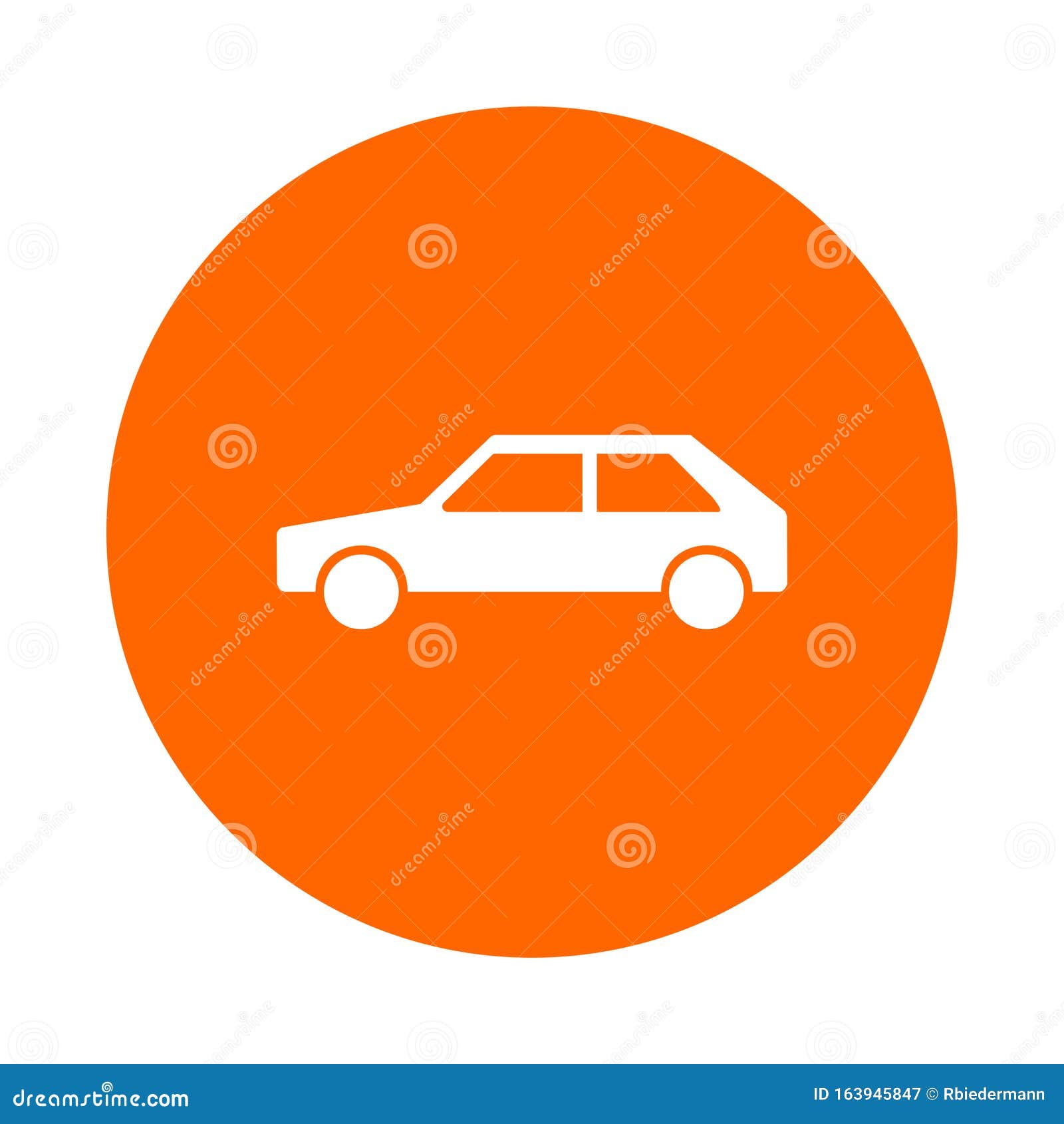 Car and circle stock vector. Illustration of vehicle - 163945847