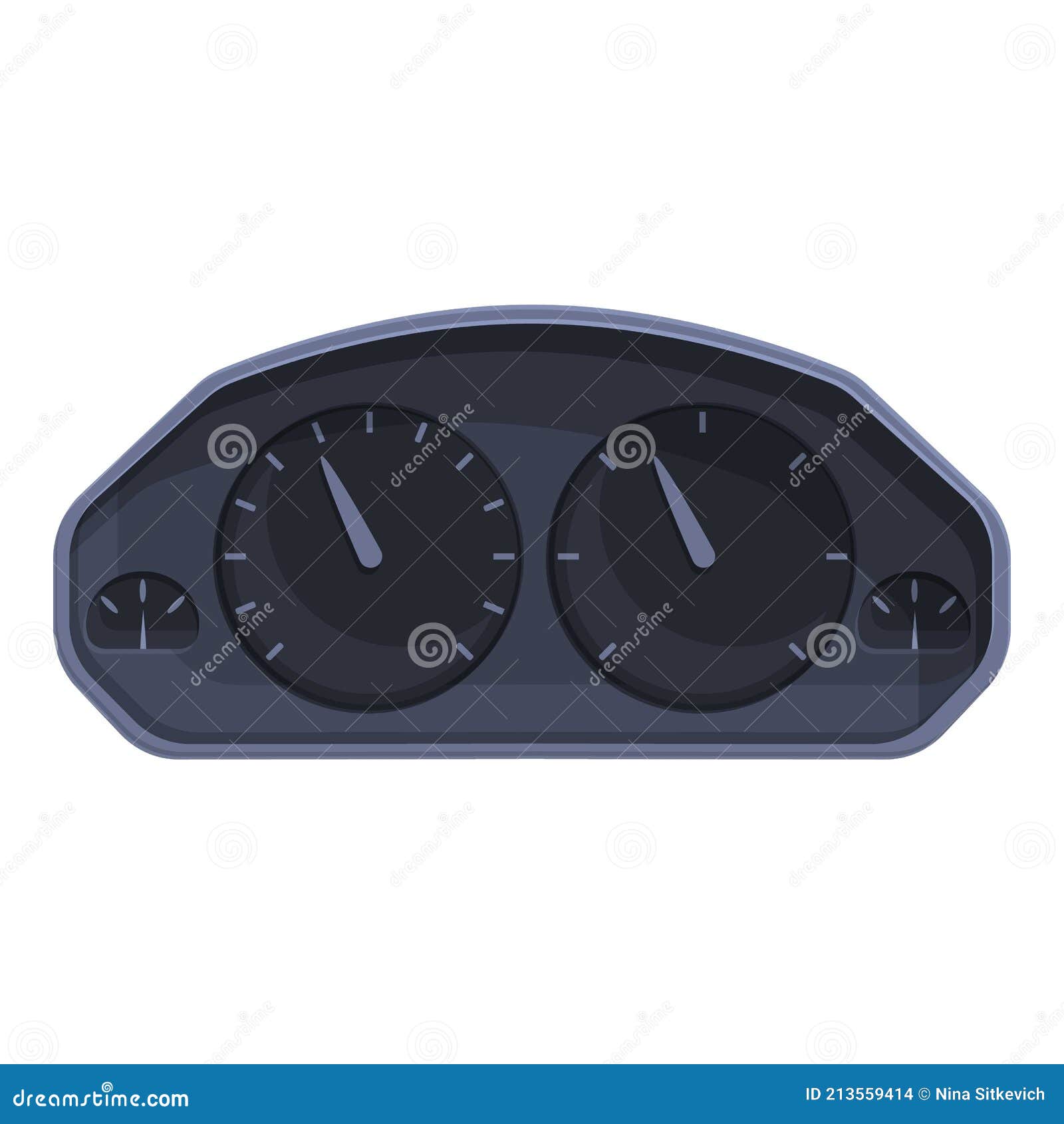 Car Classic Dashboard Icon, Cartoon Style Stock Vector - Illustration ...