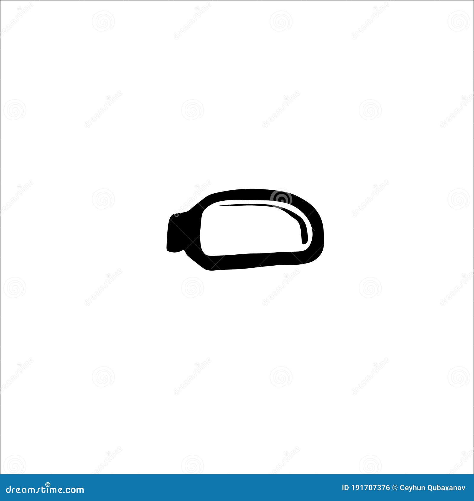 Car Classic Rear View Mirror Isolated Icon Stock Vector - Illustration ...