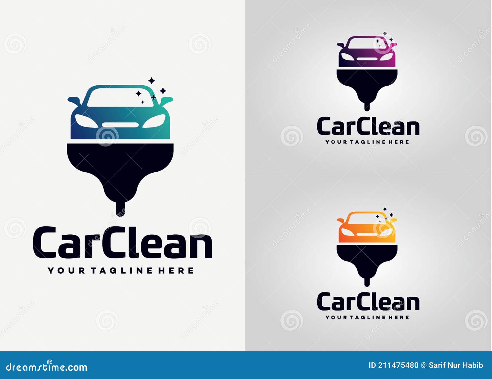 Car Clean Logo Design Template Stock Vector - Illustration of shower ...
