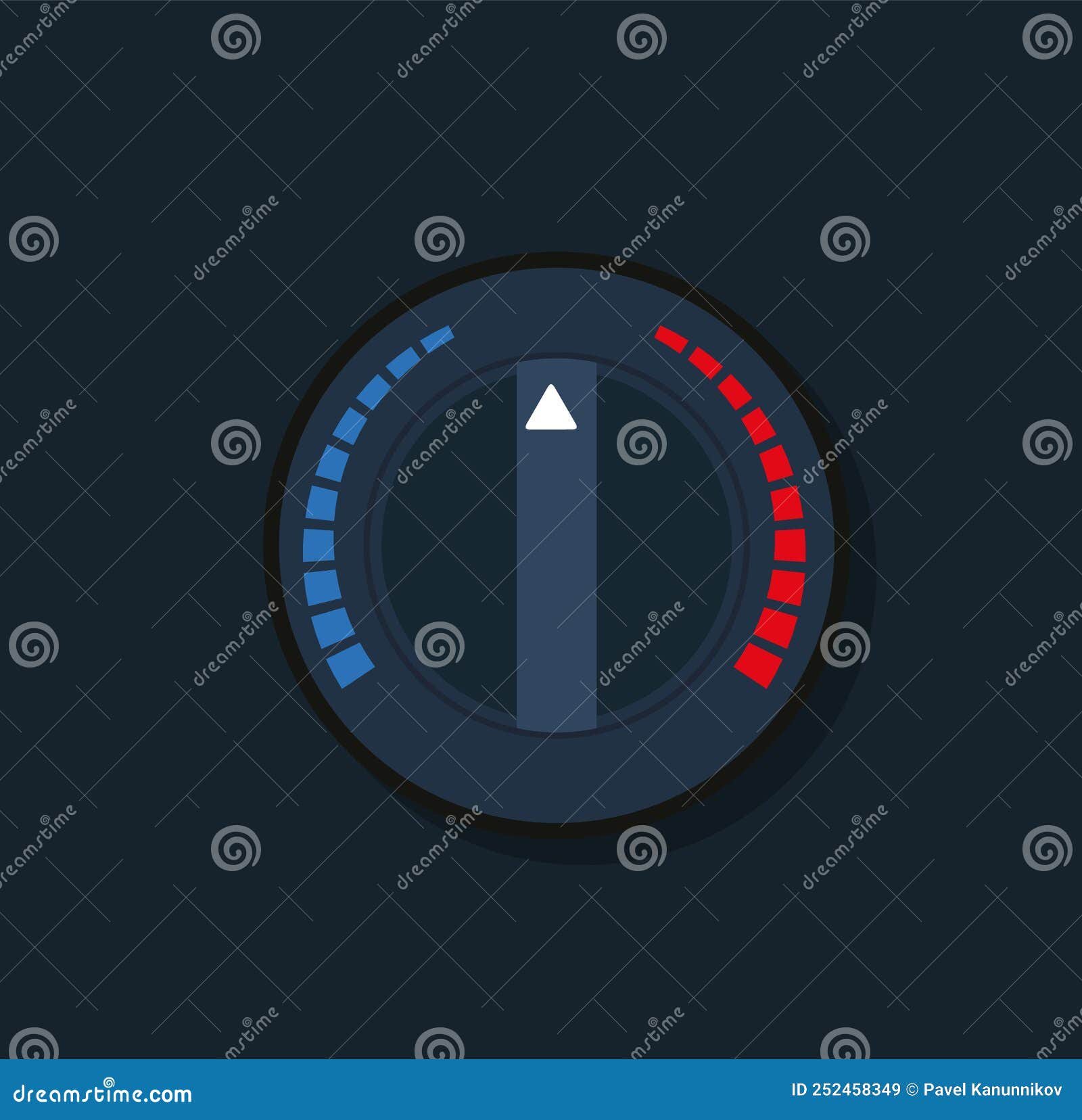 Car Climate Control with Air Condition Button, Vector Design Stock ...