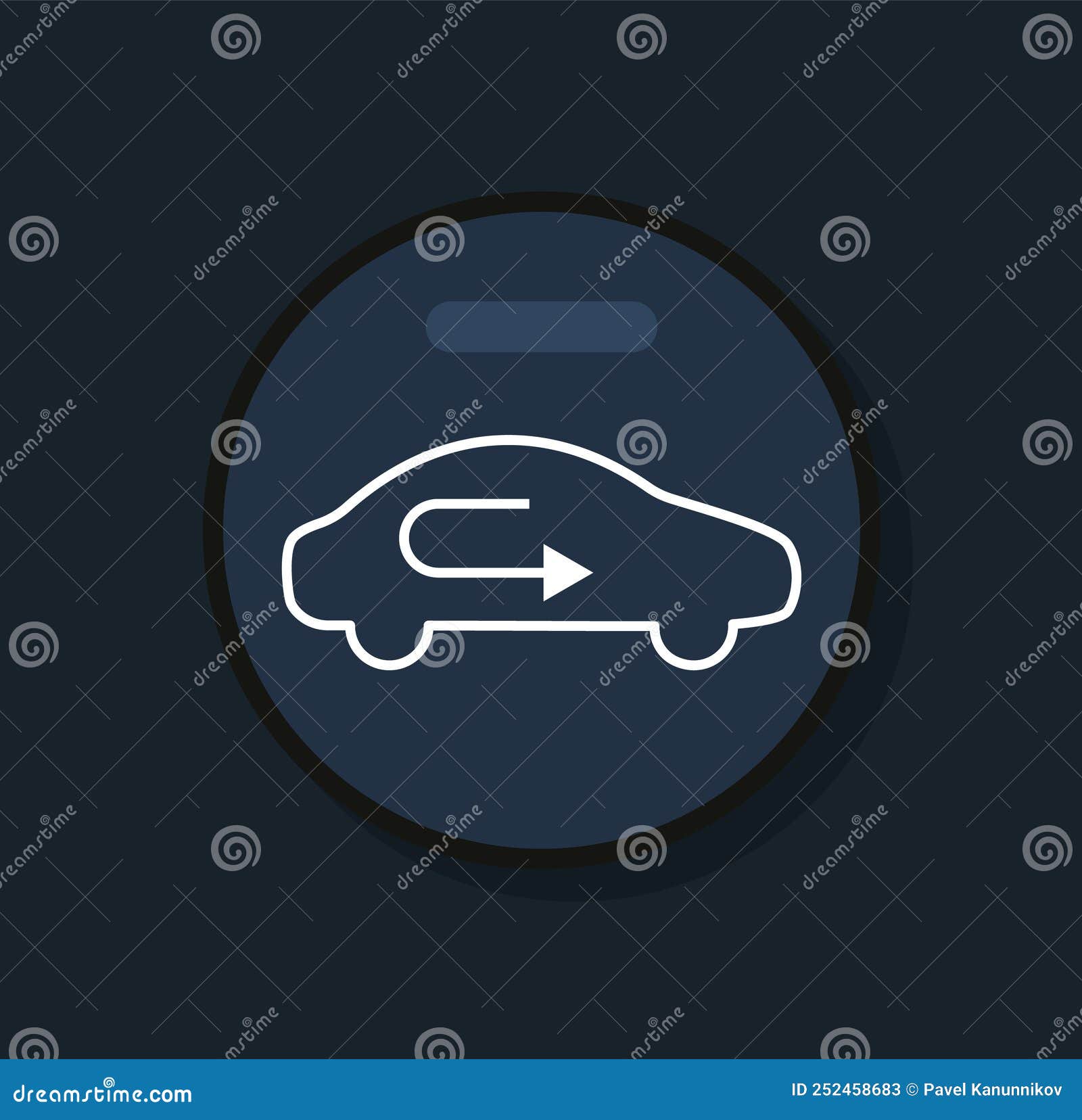 Car Climate Control with Air Condition Button, Vector Design Stock ...