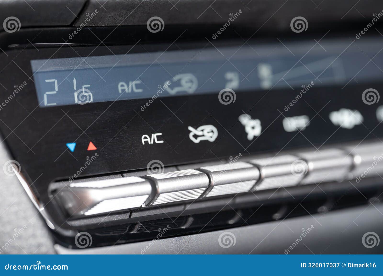 Car Climate Control Dashboard Stock Image - Image of automatic, detail ...