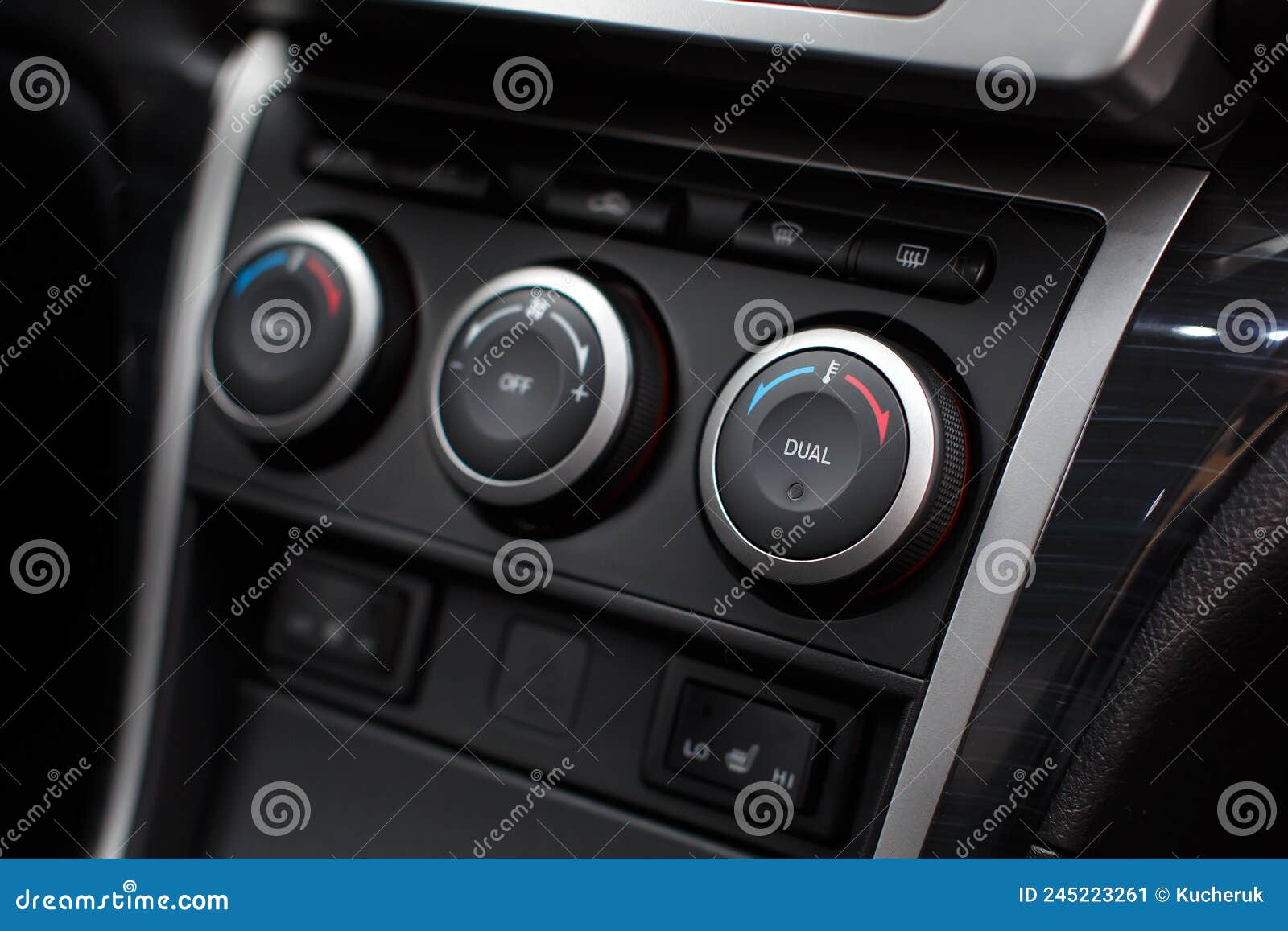 Car climate control panel stock image. Image of interior - 245223261
