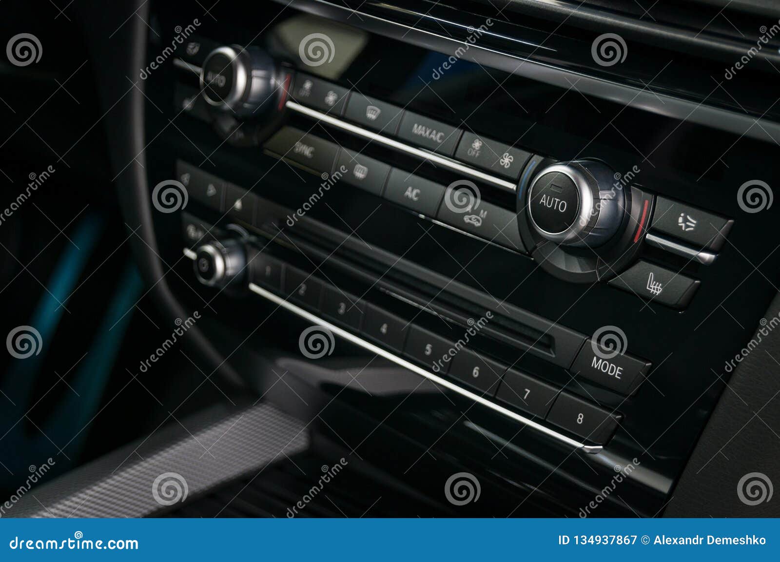 Car climate panel. stock image. Image of automobile - 134937867