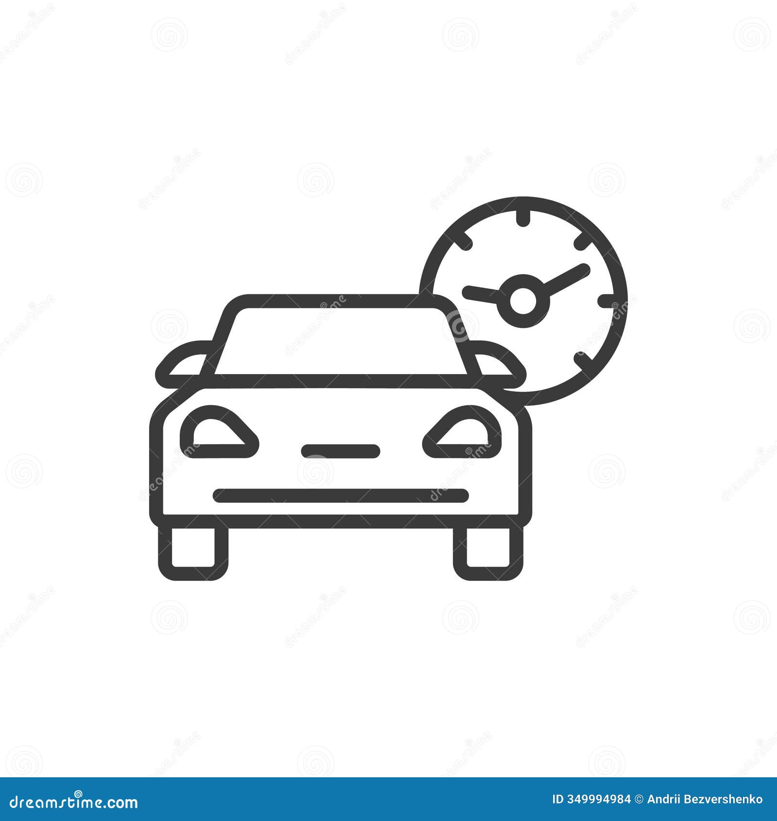 Car Speedometer, Dashboard, Tachometer And Temperature Gauge. Vehicle ...