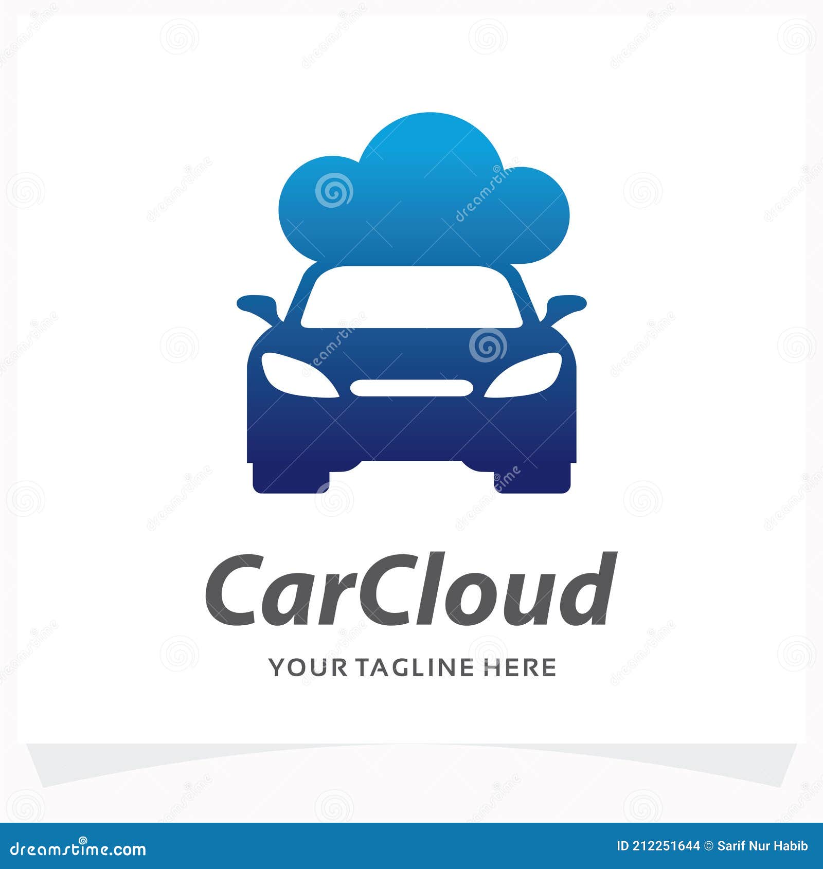 Car Cloud Logo Design Template Stock Vector - Illustration of service ...