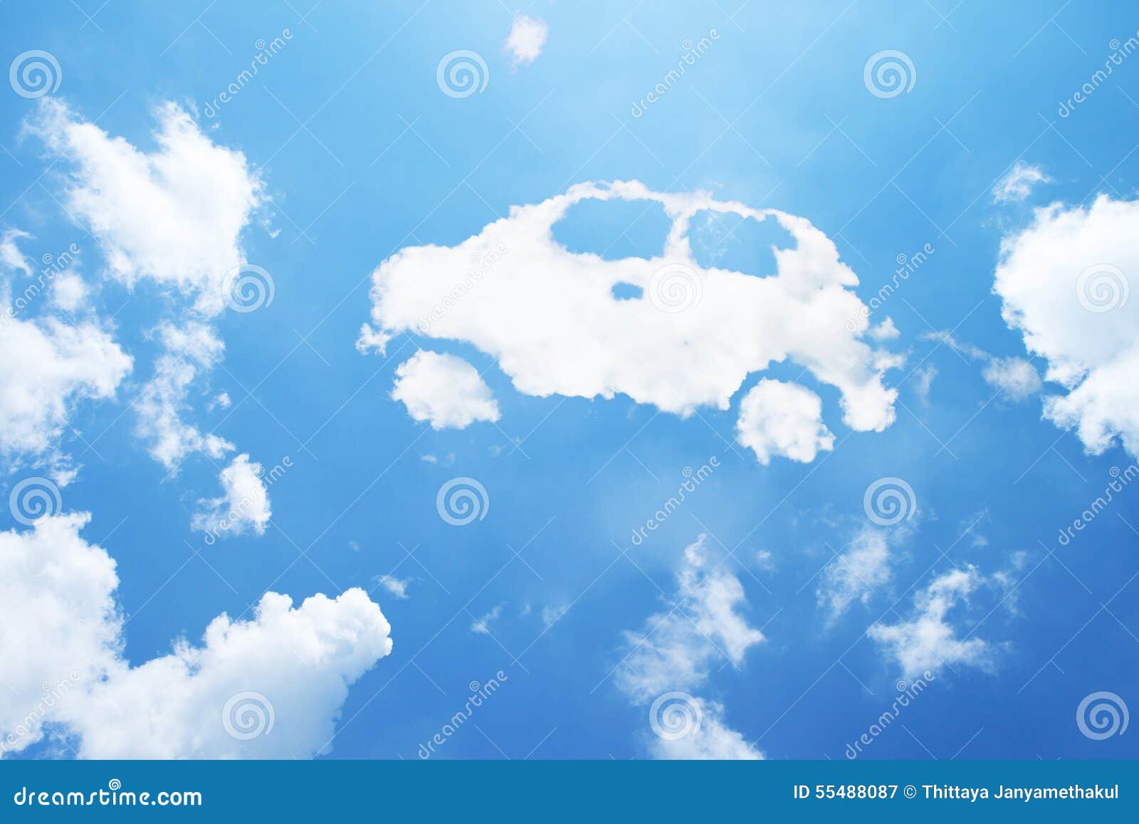 Car cloudy eco concept stock image. Image of concept - 55488087