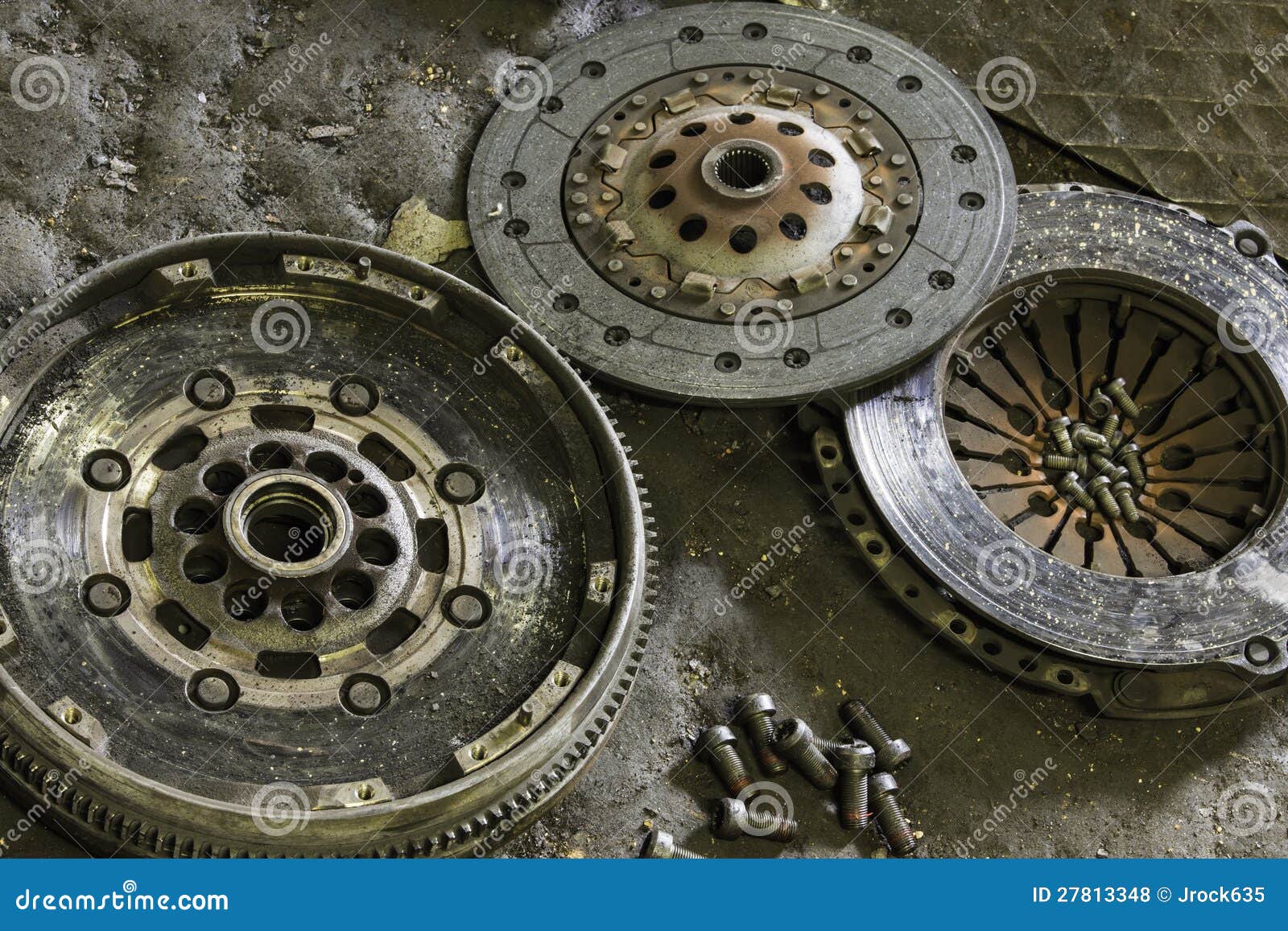 Car clutch components stock photo. Image of disc, circular - 27813348