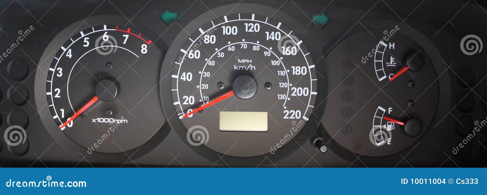 Car cockpit stock photo. Image of miles, measurement - 10011004