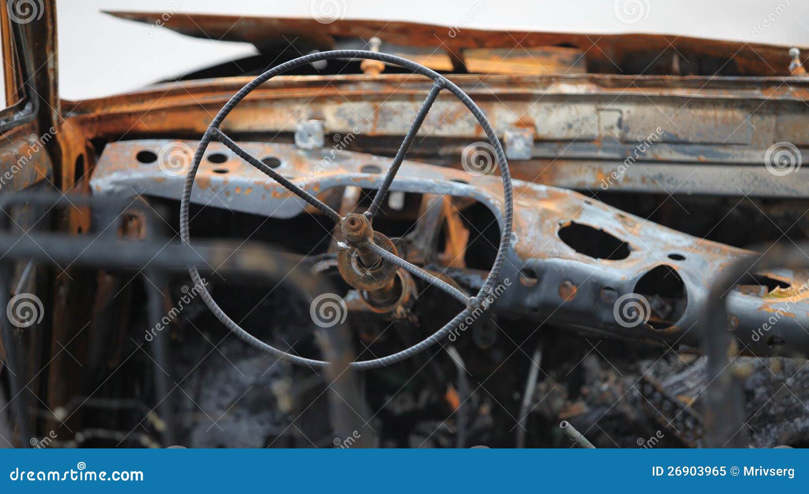 Car cockpit after fire stock image. Image of catastrophe - 26903965