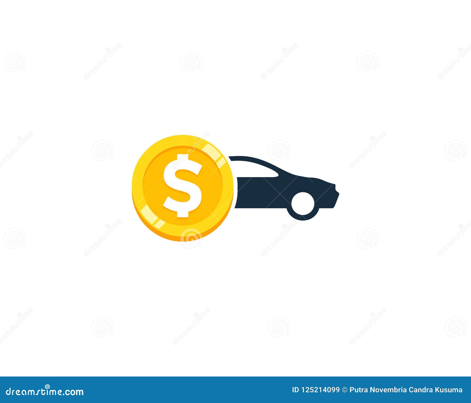 Car Coin Logo Icon Design stock vector. Illustration of automobile ...