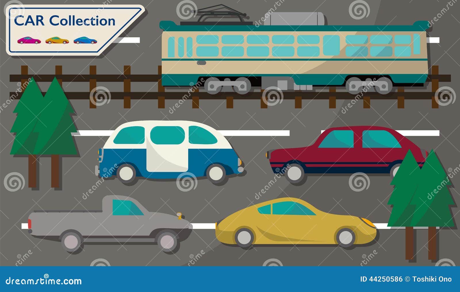 Car collection stock vector. Illustration of graphics - 44250586