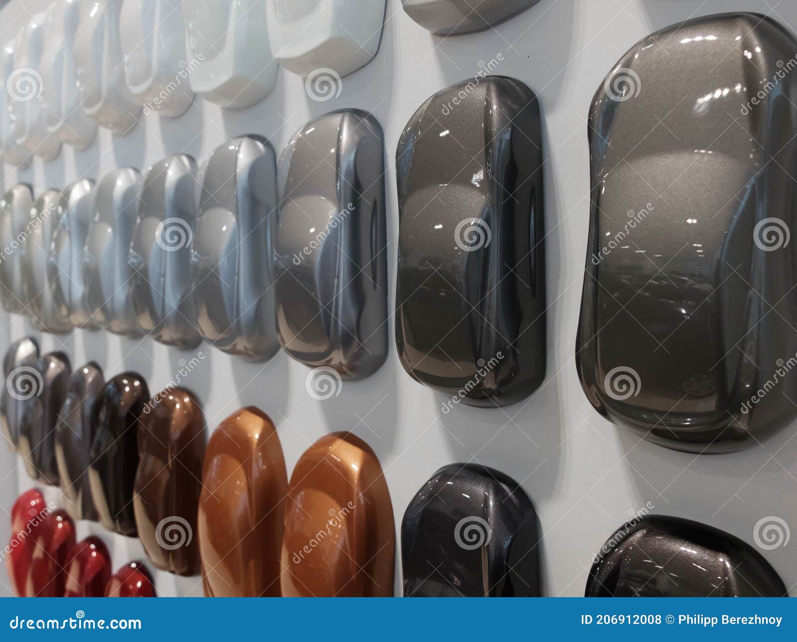 Car Color Sample Board in the Car Showroom Stock Photo - Image of cars ...