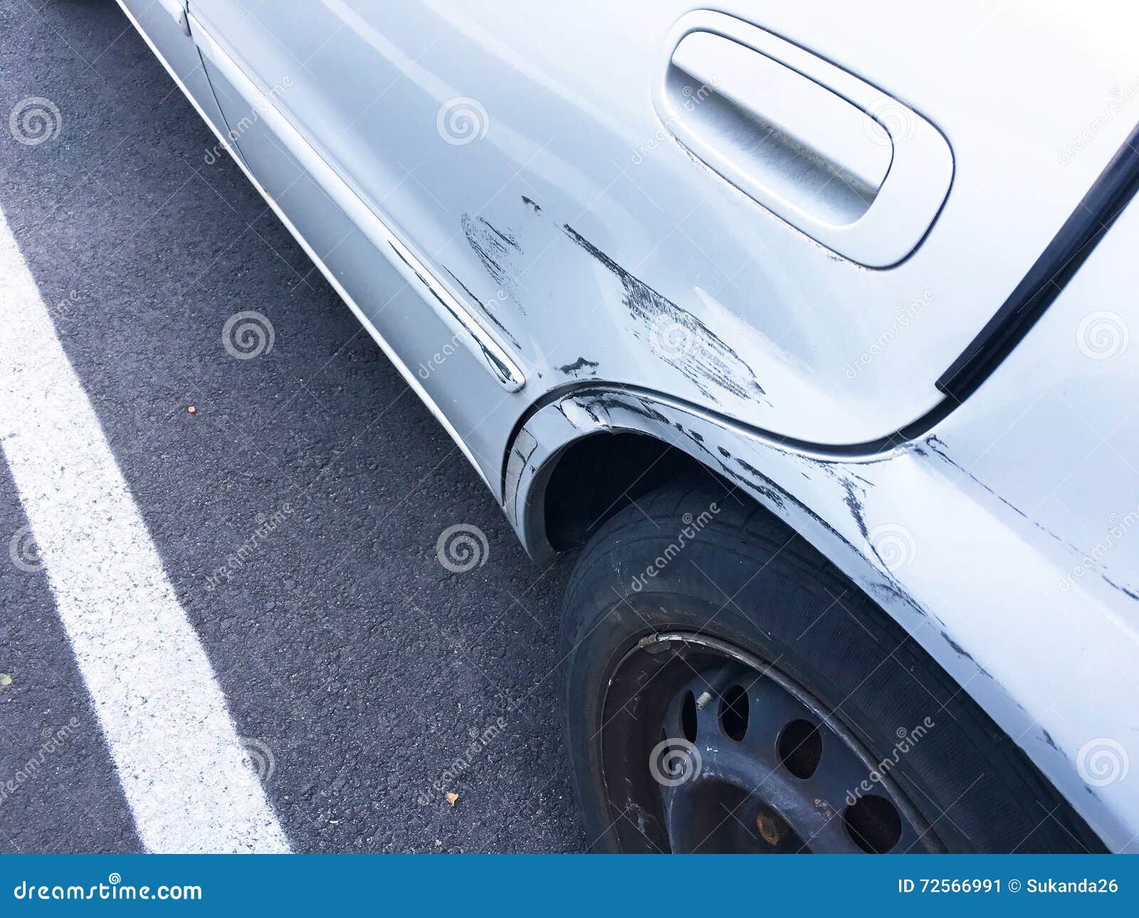 Car color scratched stock image. Image of accident, emergency - 72566991