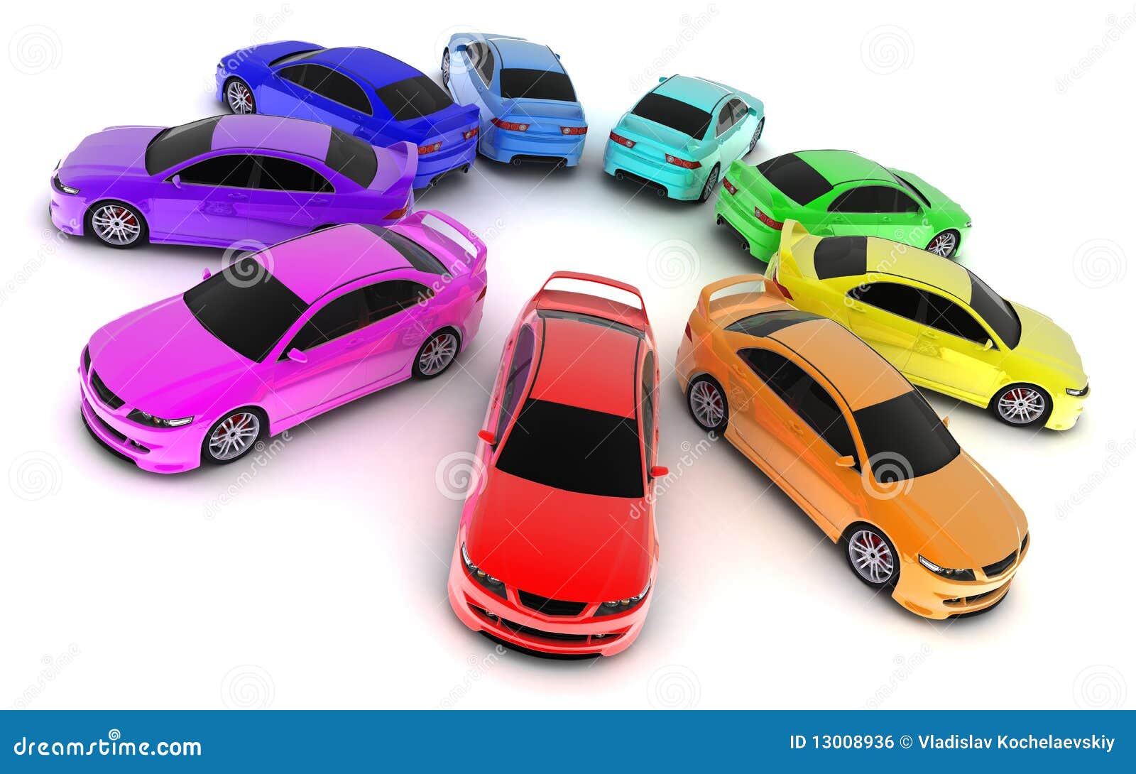 Different Colours Cars
