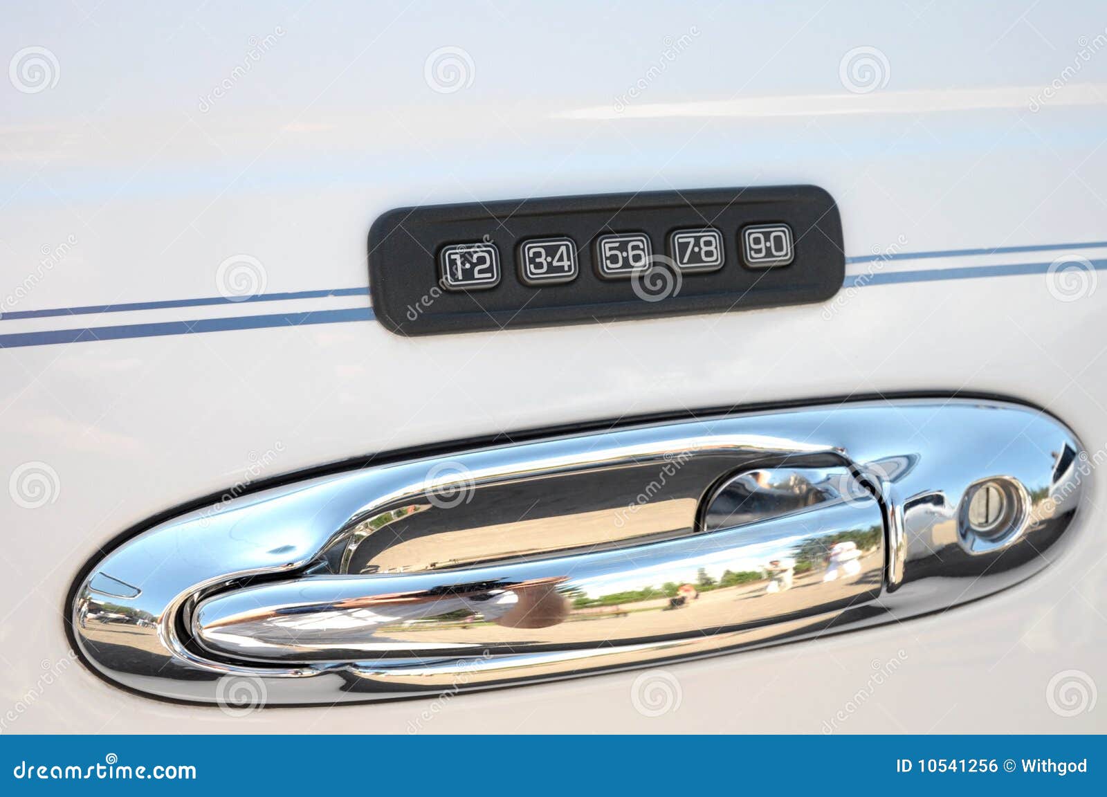Car combination lock stock photo. Image of panel, expensive - 10541256