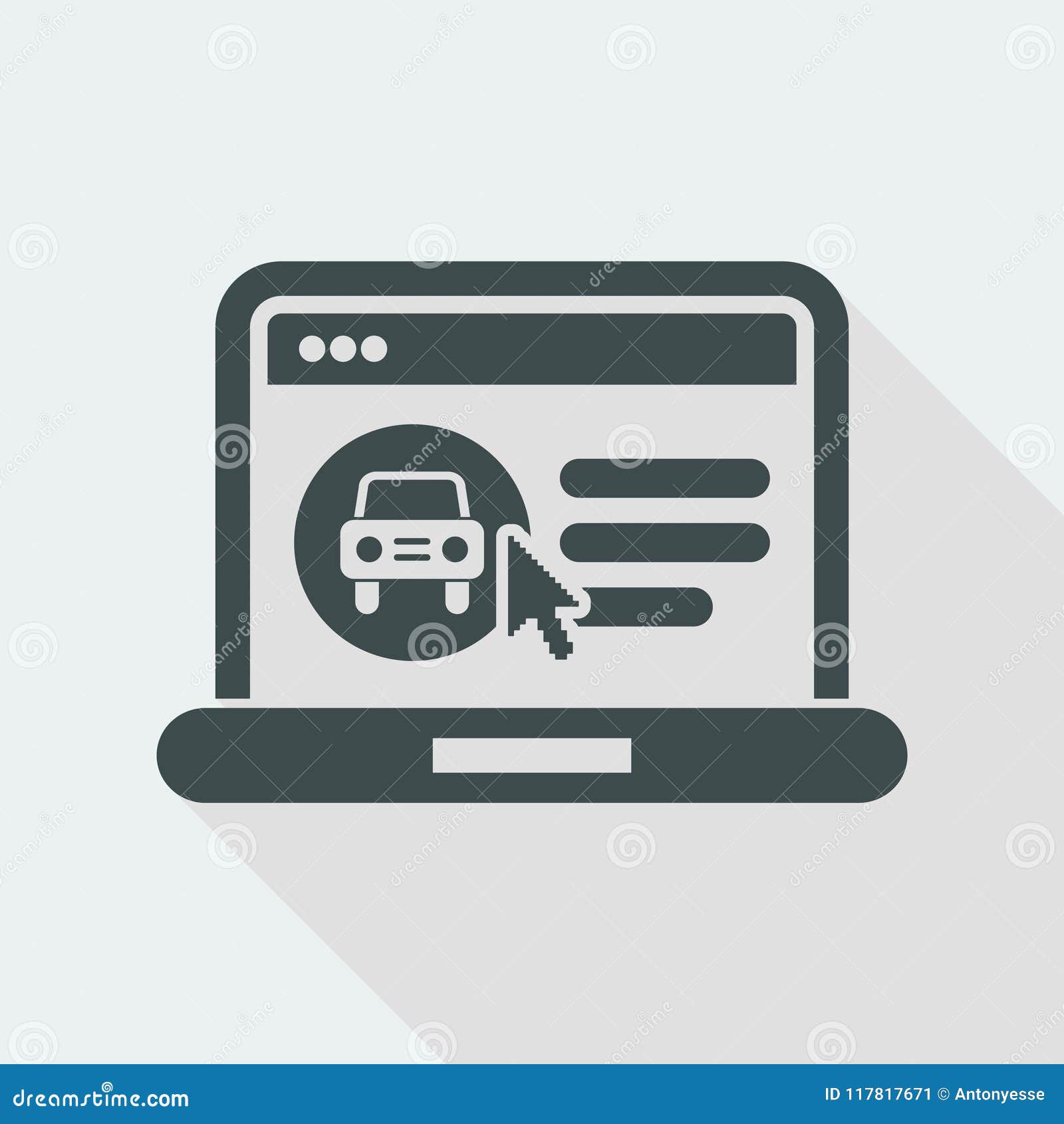 Car commerce website stock vector. Illustration of internet - 117817671