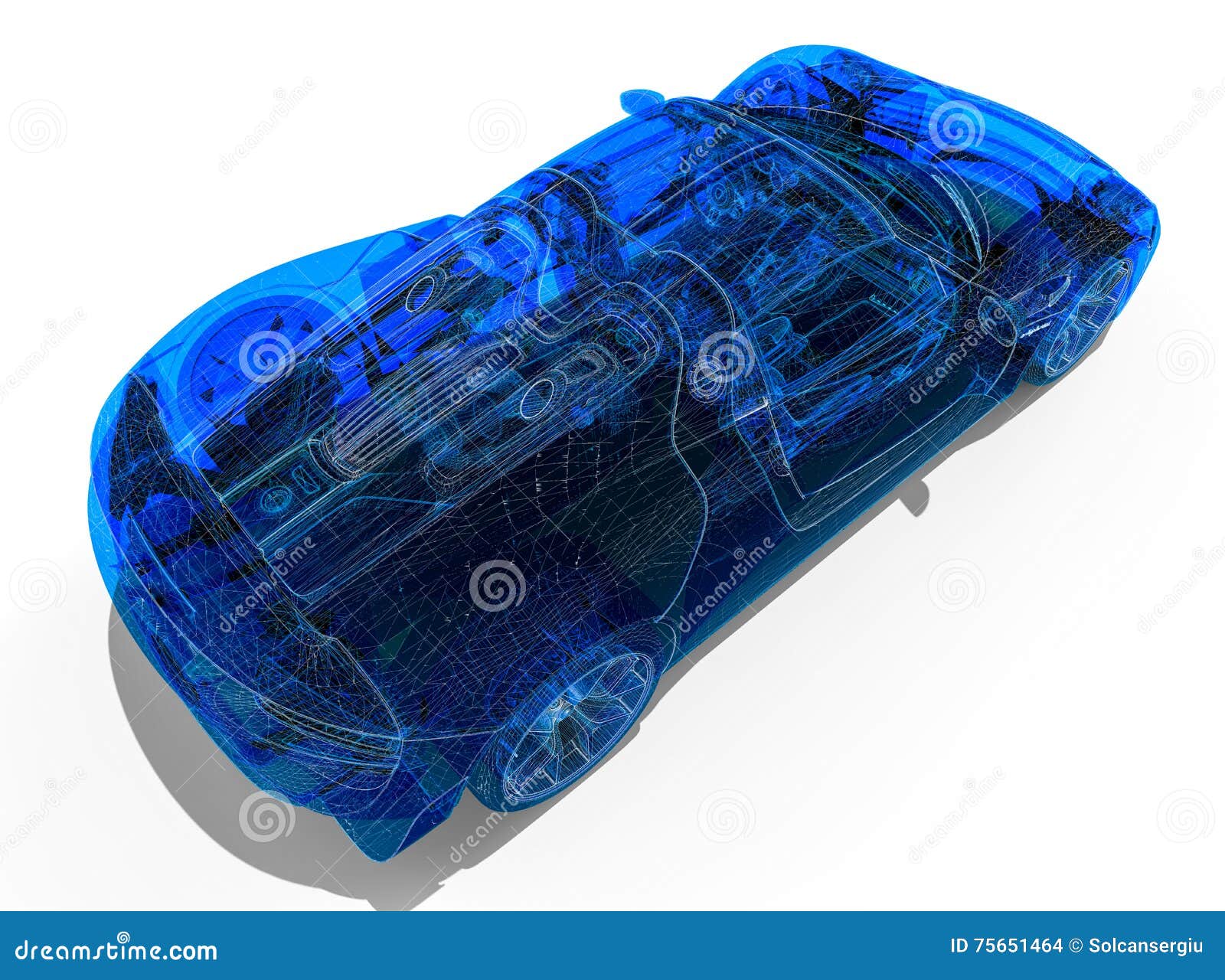 Car Computer Aided Design stock illustration. Illustration of plan ...
