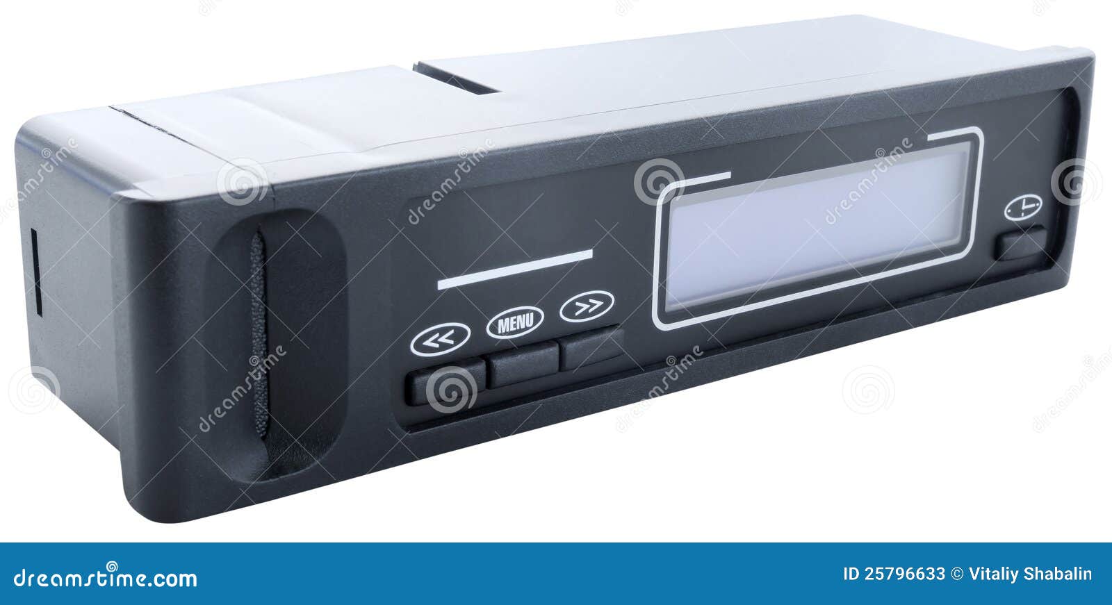 Car computer on white stock image. Image of plastic, view - 25796633