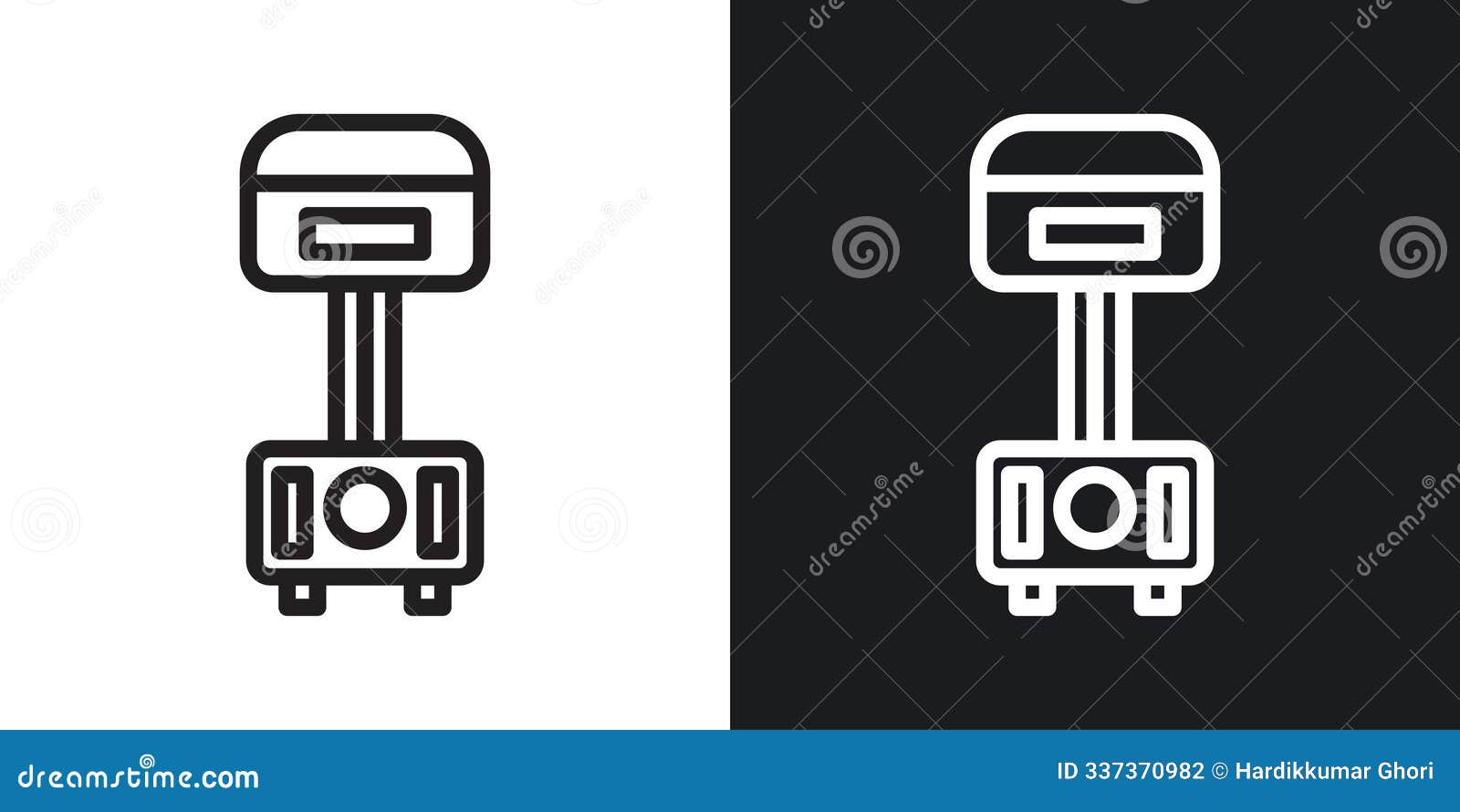 Car Connecting Rod Thin Line Vector Icon Set Stock Vector ...