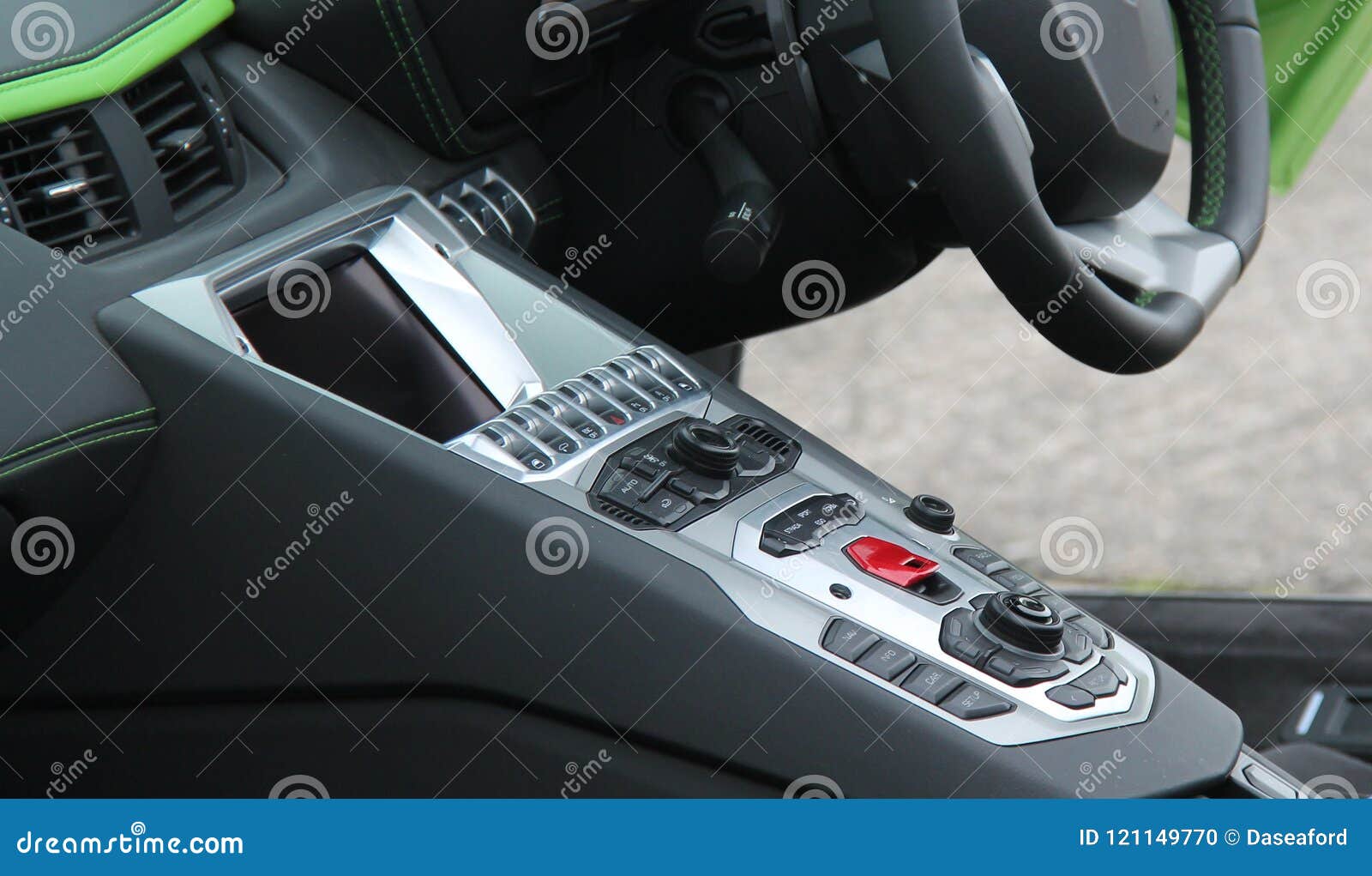 Car Console. stock photo. Image of knobs, sport, controls - 121149770
