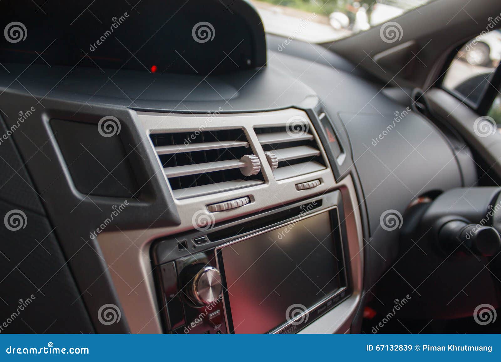 Car Console panel stock image. Image of audio, leather - 67132839
