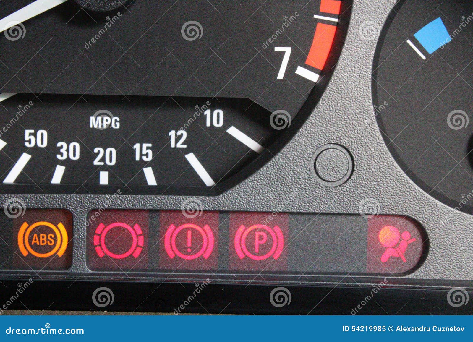 Car control lamps stock image. Image of lamp, battery - 54219985