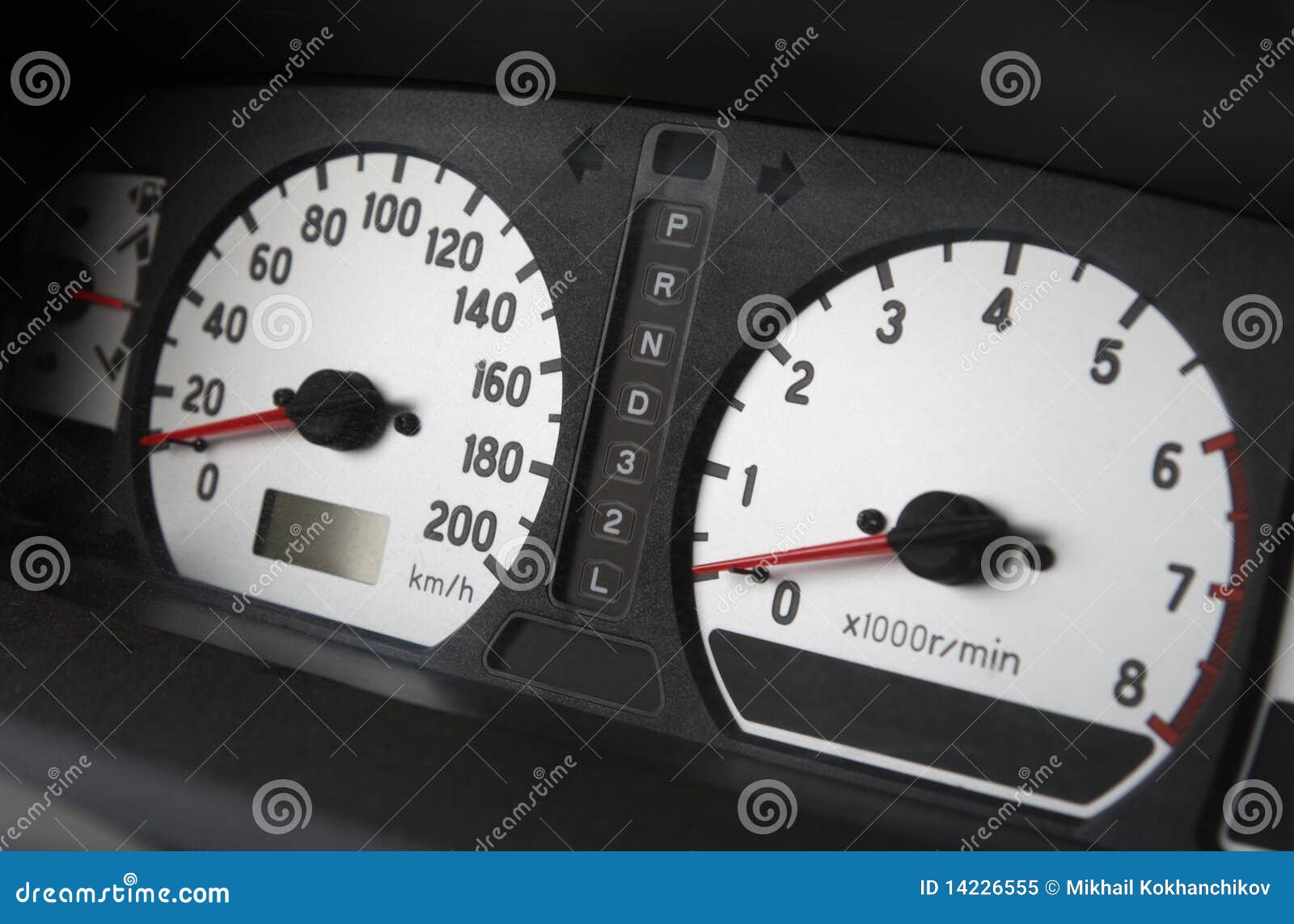 Car control panel stock image. Image of meter, modern - 14226555