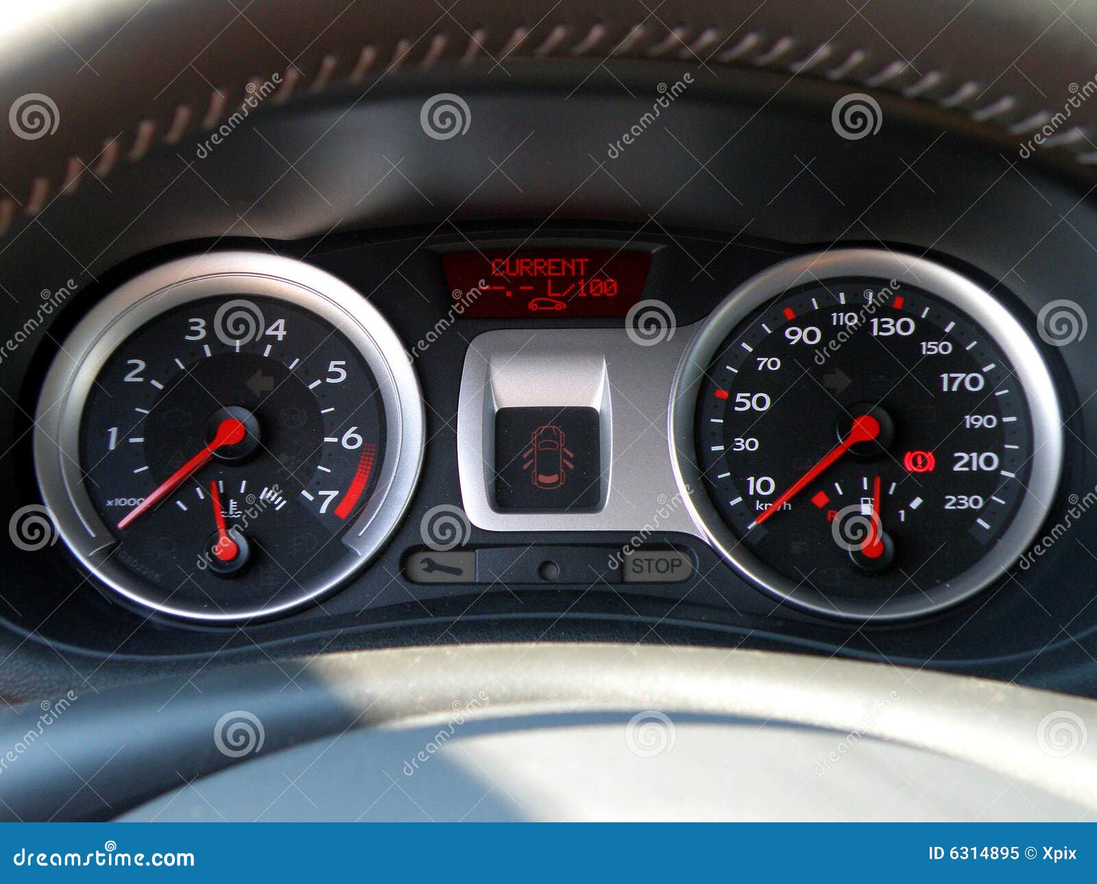 Car control panel stock image. Image of door, closeup - 6314895