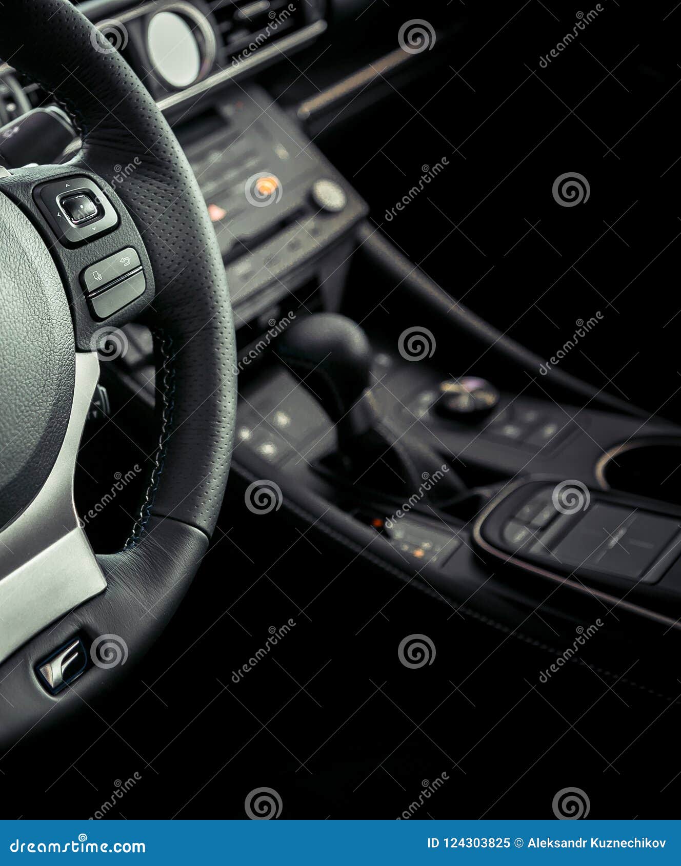 Car Control Panel Close Up, Dashboard Stock Image - Image of design ...