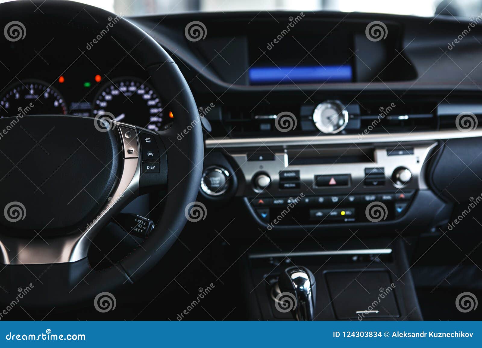 Car Control Panel Close Up, Dashboard Stock Photo - Image of ...