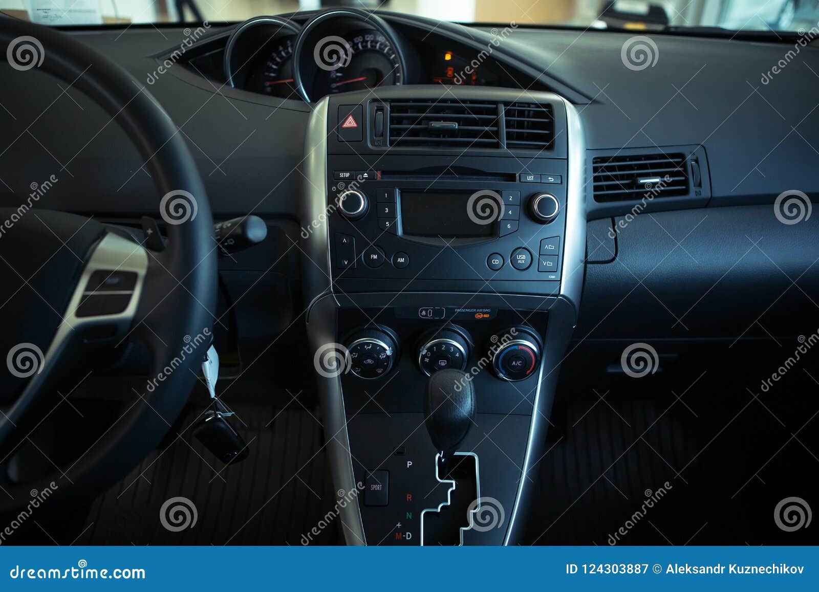 Car Control Panel Close Up, Dashboard Stock Image - Image of equipment ...
