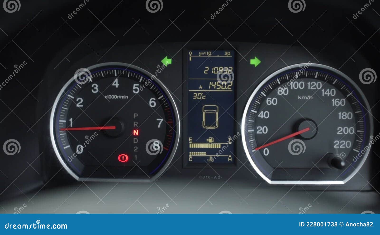 Turn on the Flashing Lights in the Car. Stock Footage - Video of ...