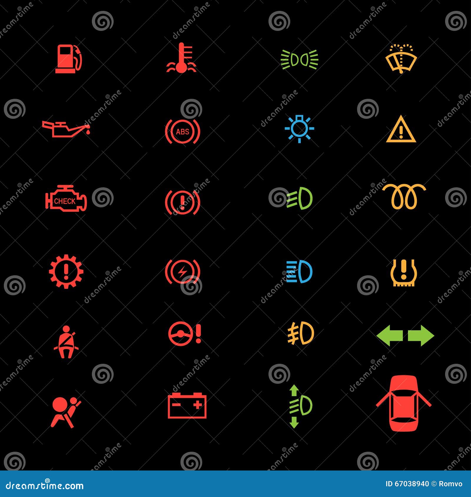 Car control panel icon stock vector. Illustration of door - 67038940