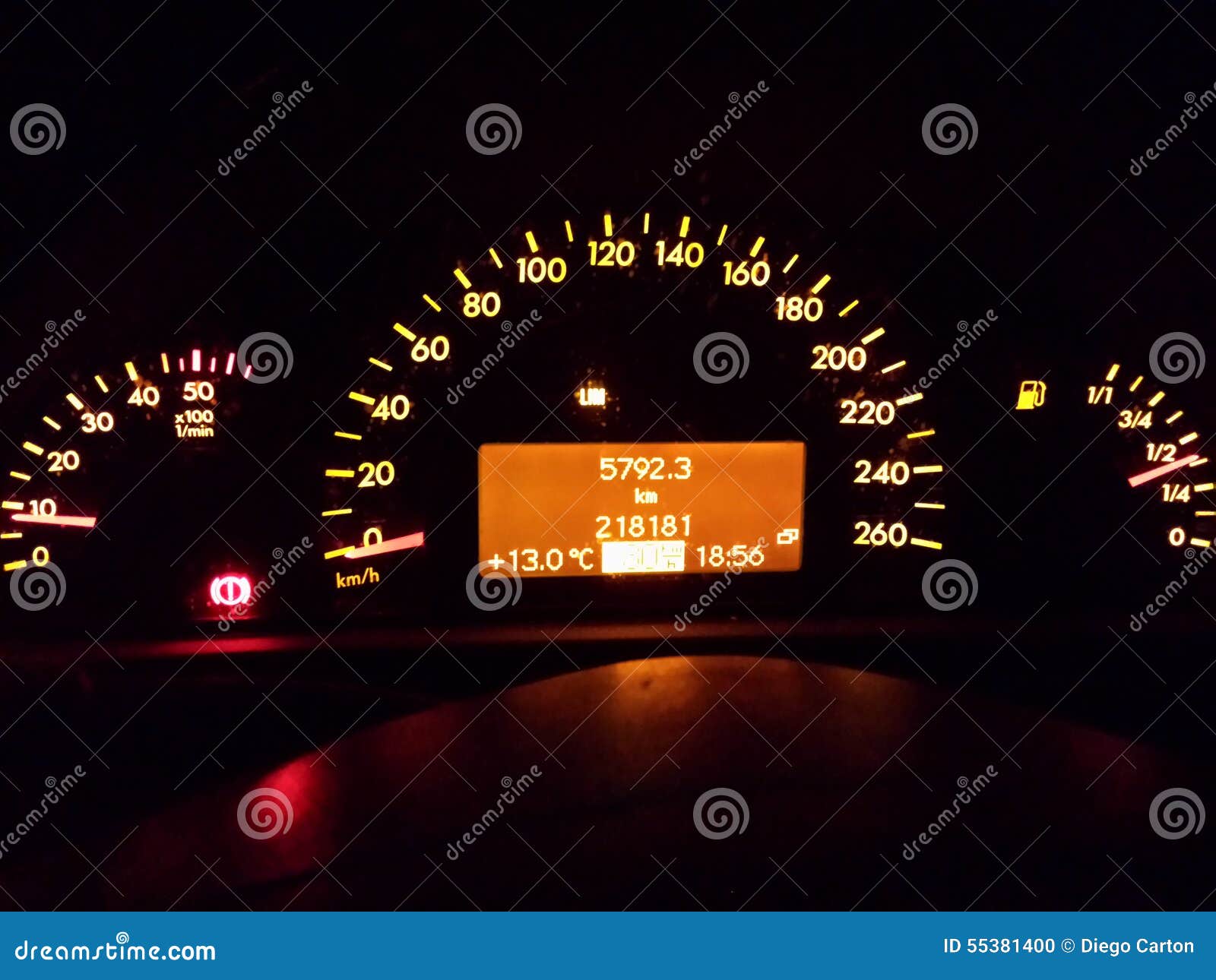 Car control panel stock photo. Image of panel, indicating - 55381400