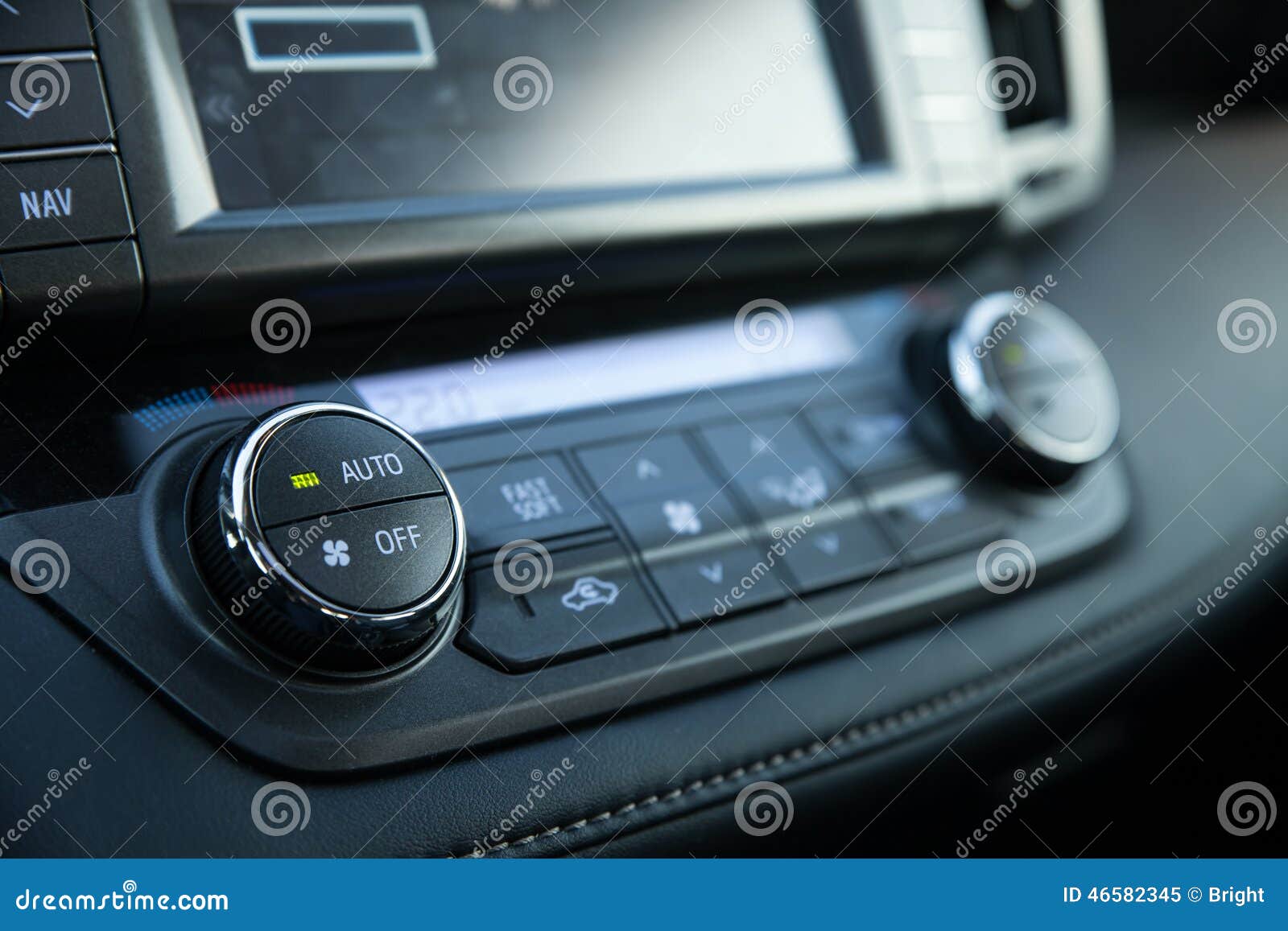Car Control Panel stock image. Image of dashboard, automatic - 46582345