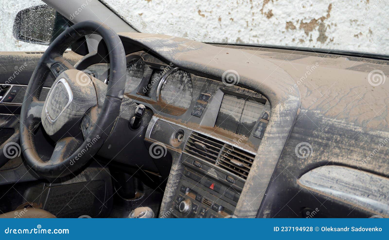 Car Control Panel, Very Dirty Stock Photo - Image of engine, leather ...