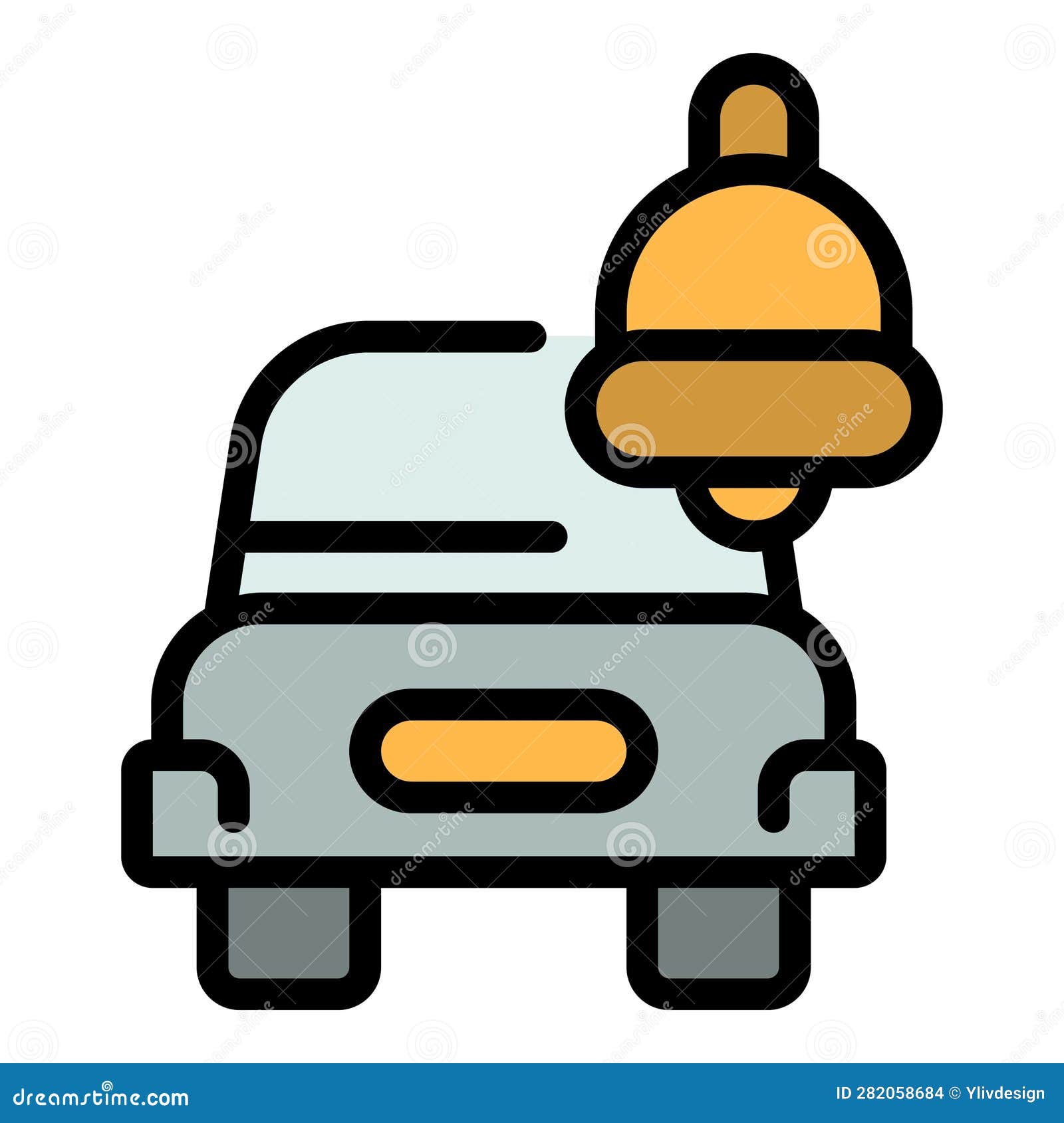 Car Control Speed Icon Vector Flat Stock Illustration - Illustration of ...