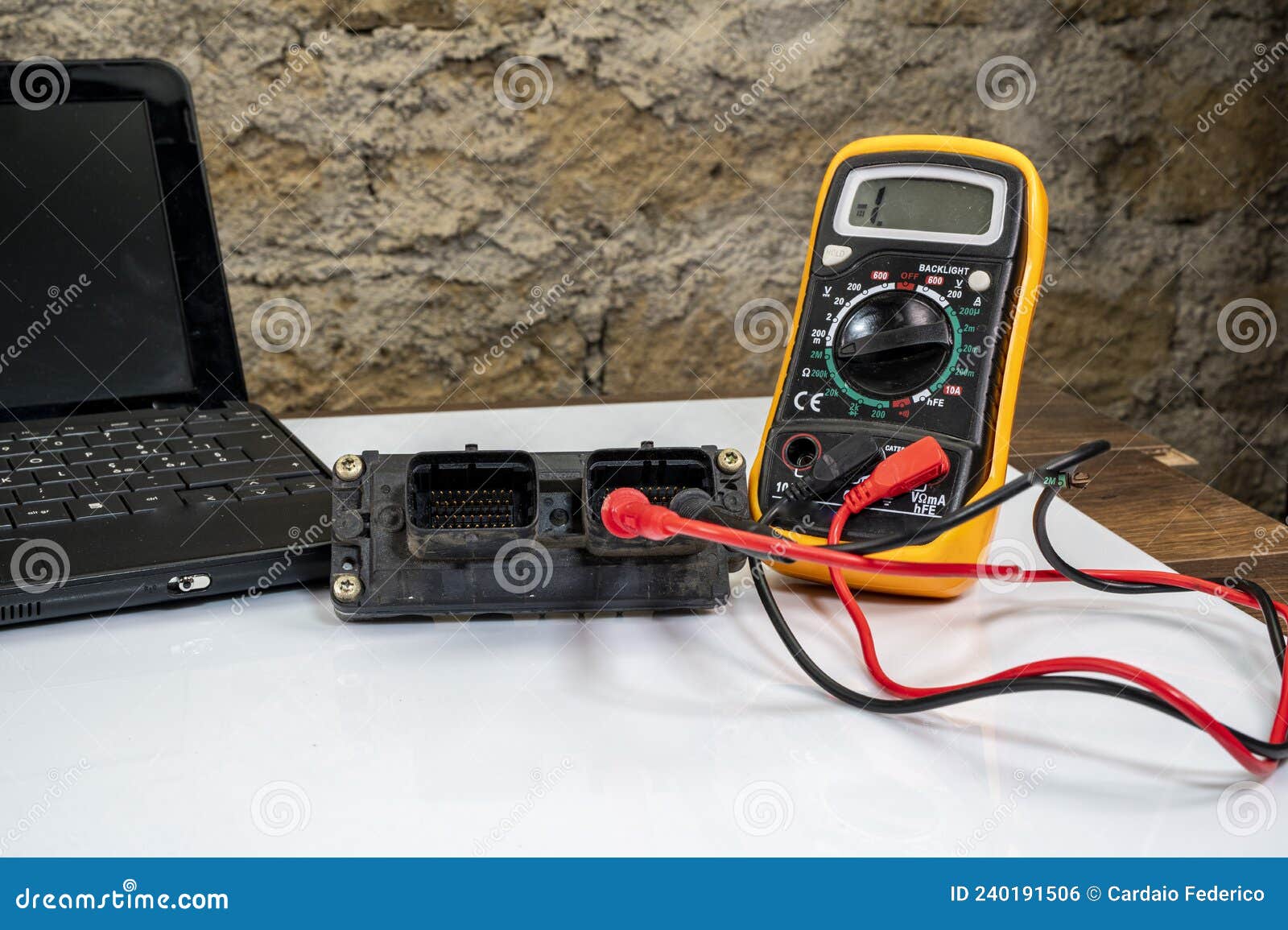Car Control Unit with Test and Pc Performance Setting Stock Photo ...