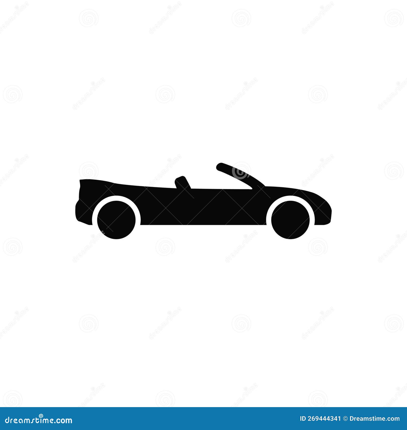 Car Convertible Icon in Simple Style. Vector Illustration EPS 10 Stock ...