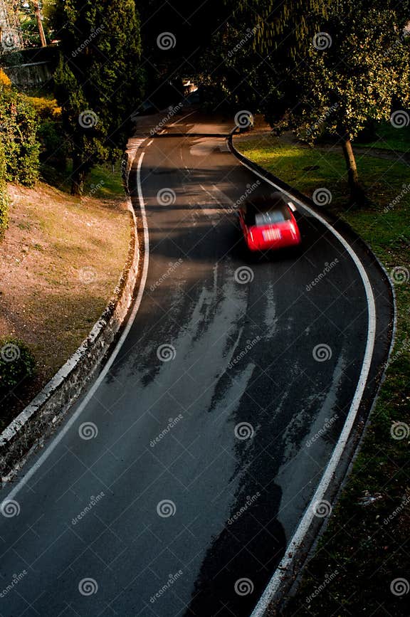 Car cornering stock image. Image of speed, rural, dangerous - 26891617